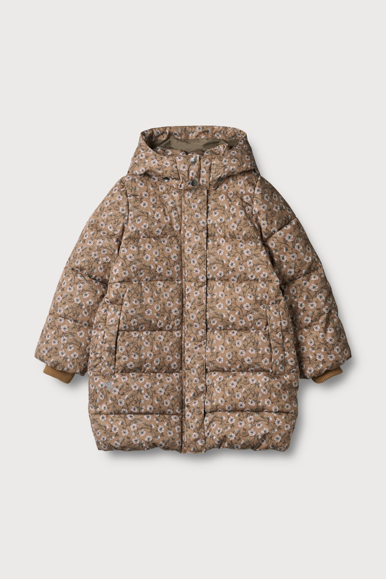 Puffer Mantel Yrsa - Caramel Anemones - Wheat - Kids | H&M DE
