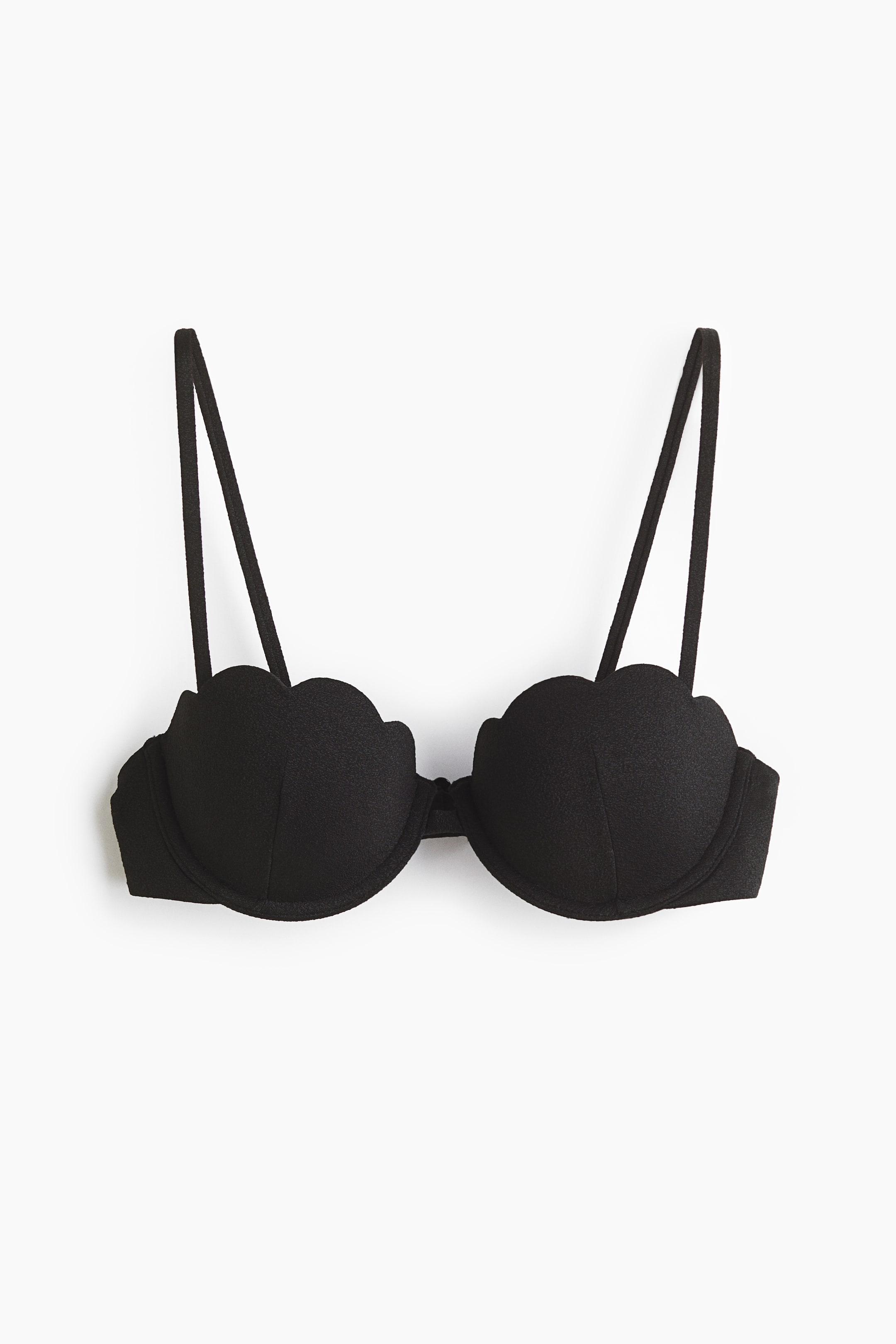 Top de bikini balconette con copas acolchadas - Negro - MUJER | H&M ES