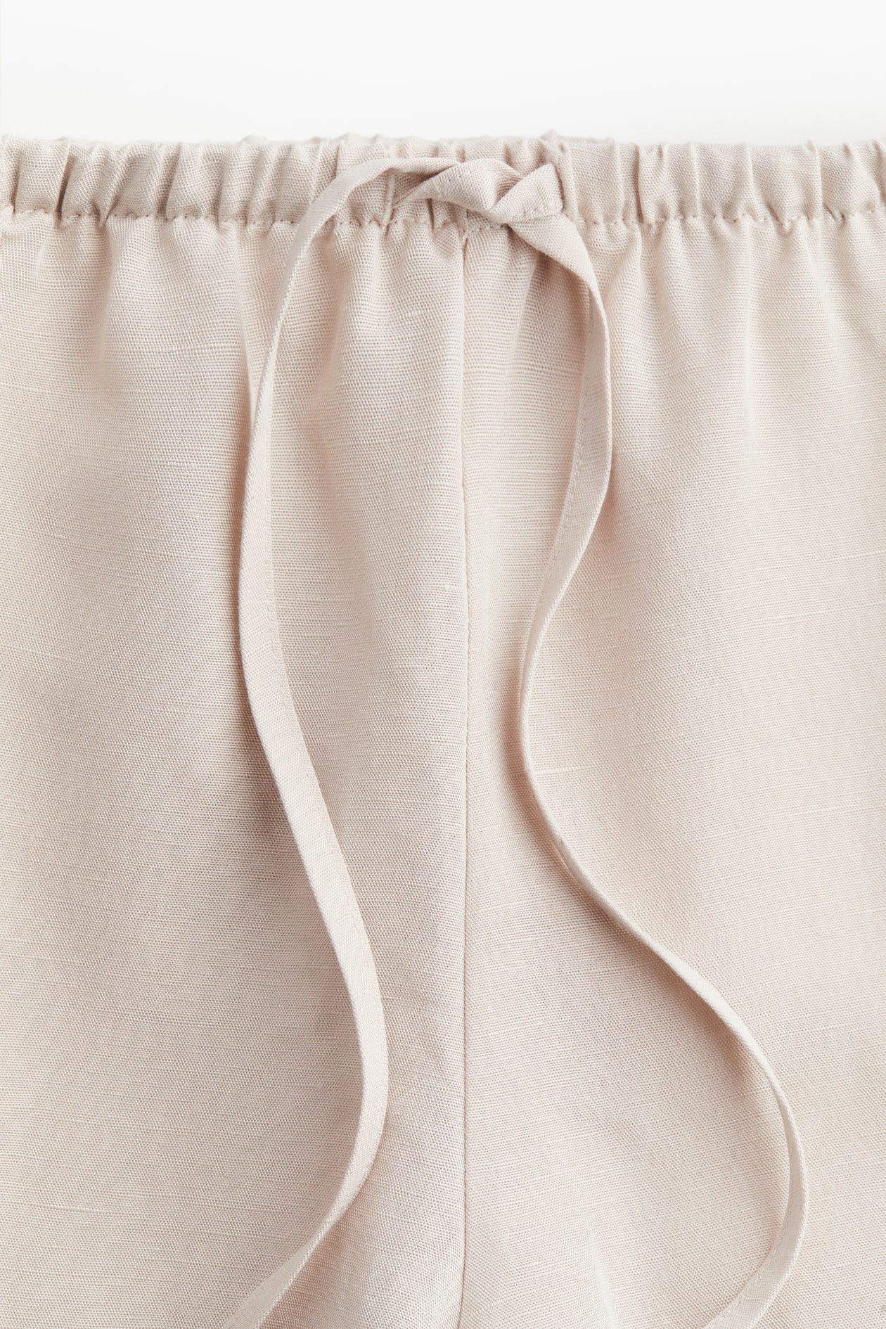 Women's Light beige Linen-blend Pajama Pants | H&M US