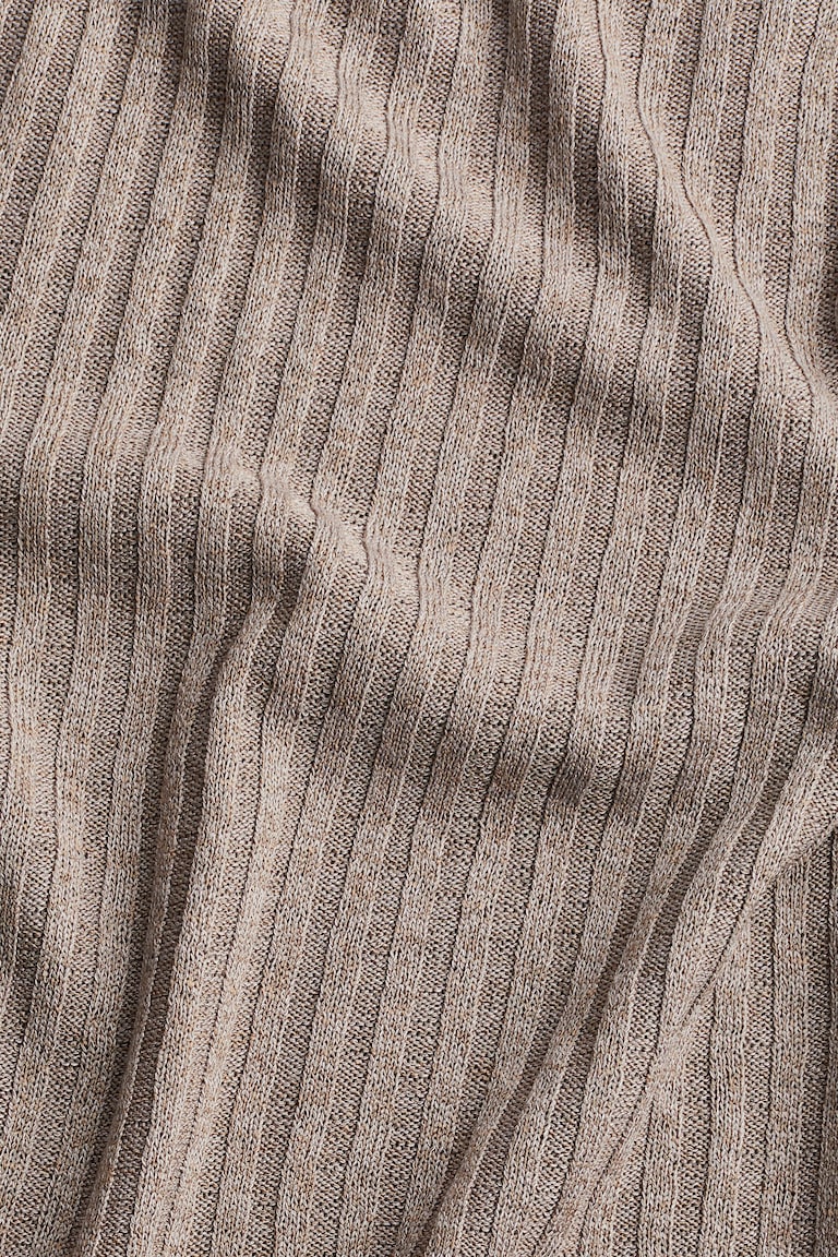 Rib-Knit Dress - Beige melange - Ladies | H&M US