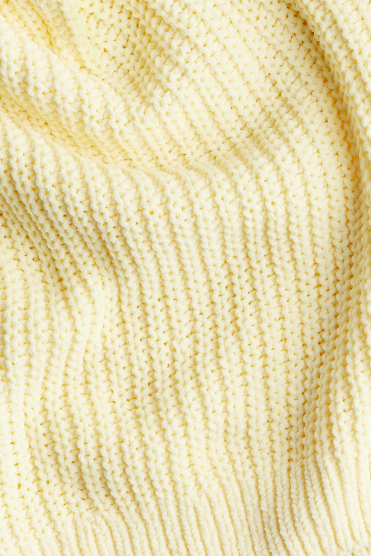 Knit Chenille Sweater - Pale yellow - Kids | H&M US