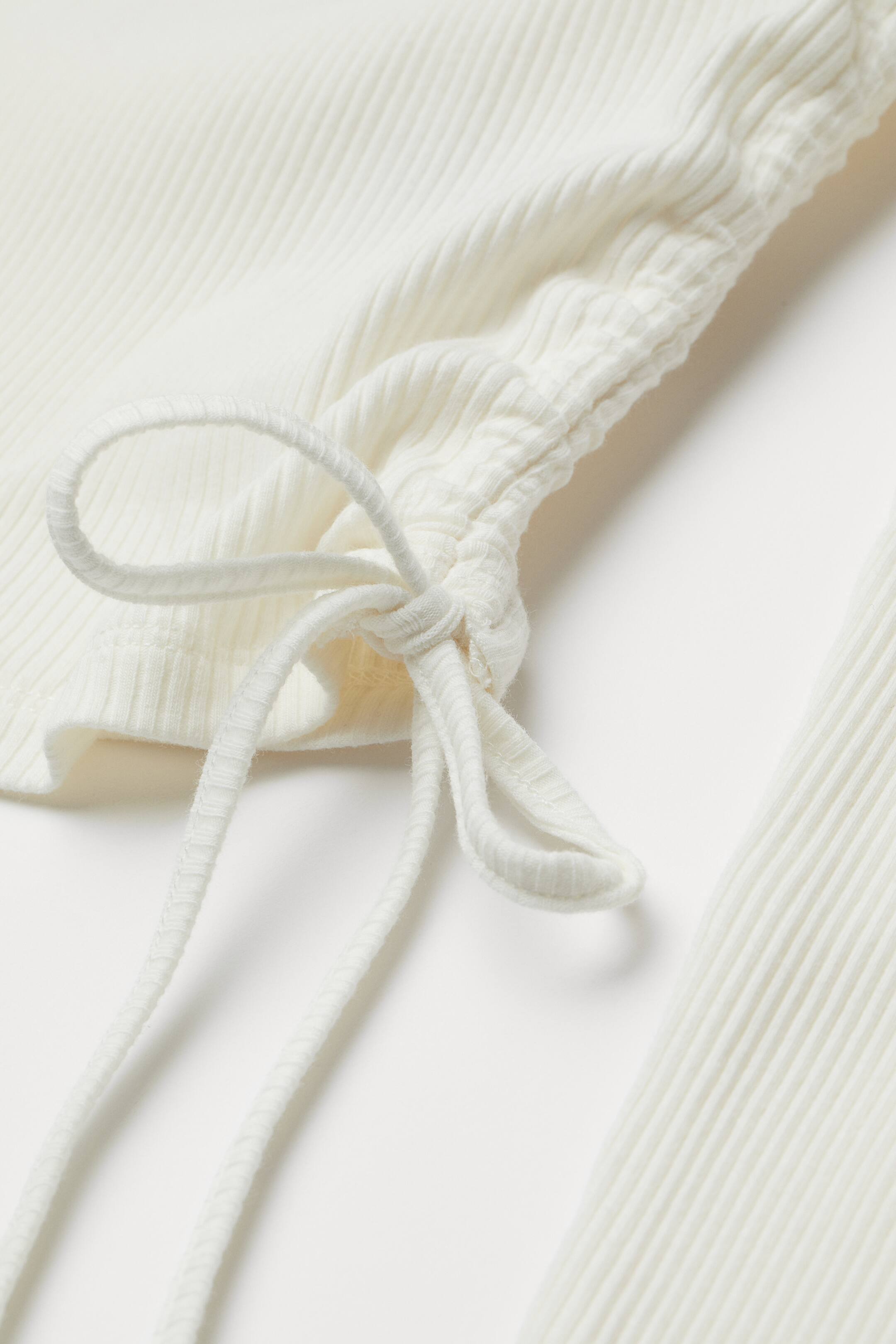 Drawstring top - White - Ladies | H&M IE