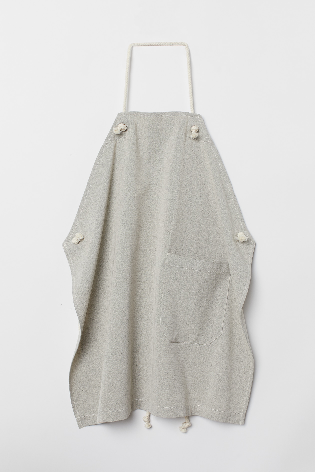 Cotton Apron - Gray melange - Home All | H&M US