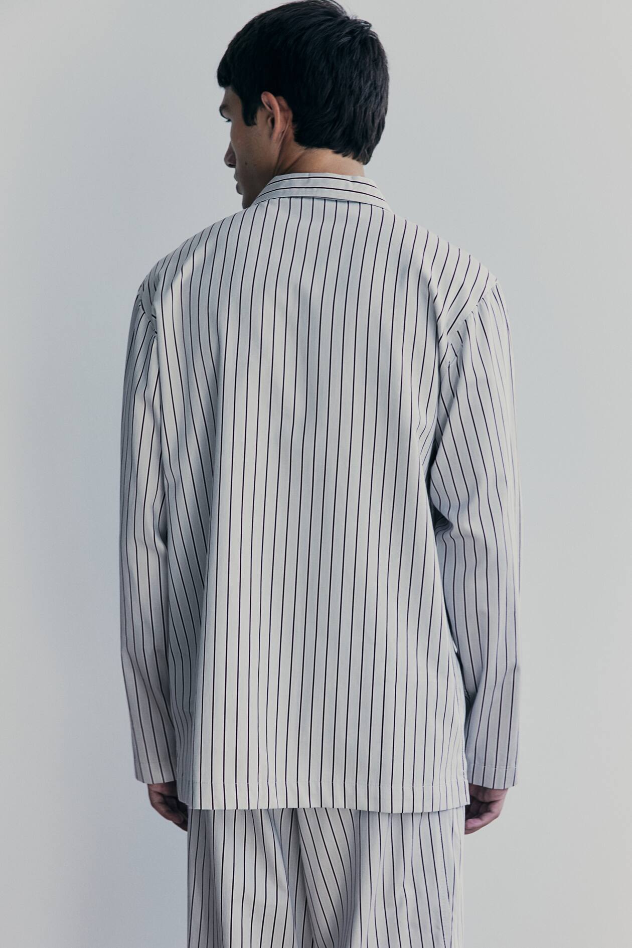Relaxed Fit Pajamas - White/red striped - Men | H&M US