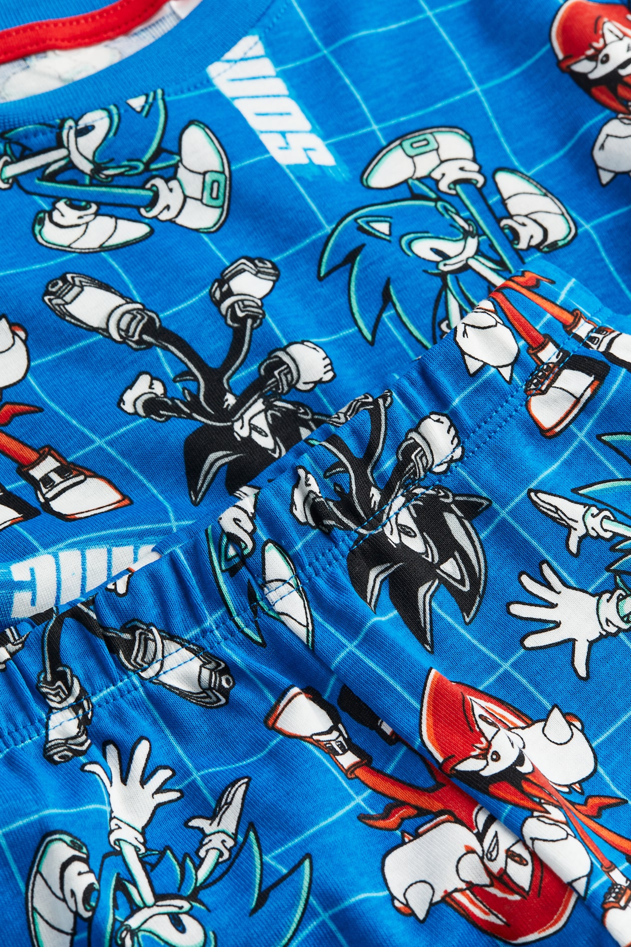 Printed pyjamas - Bright blue/Sonic The Hedgehog - Kids | H&M GB