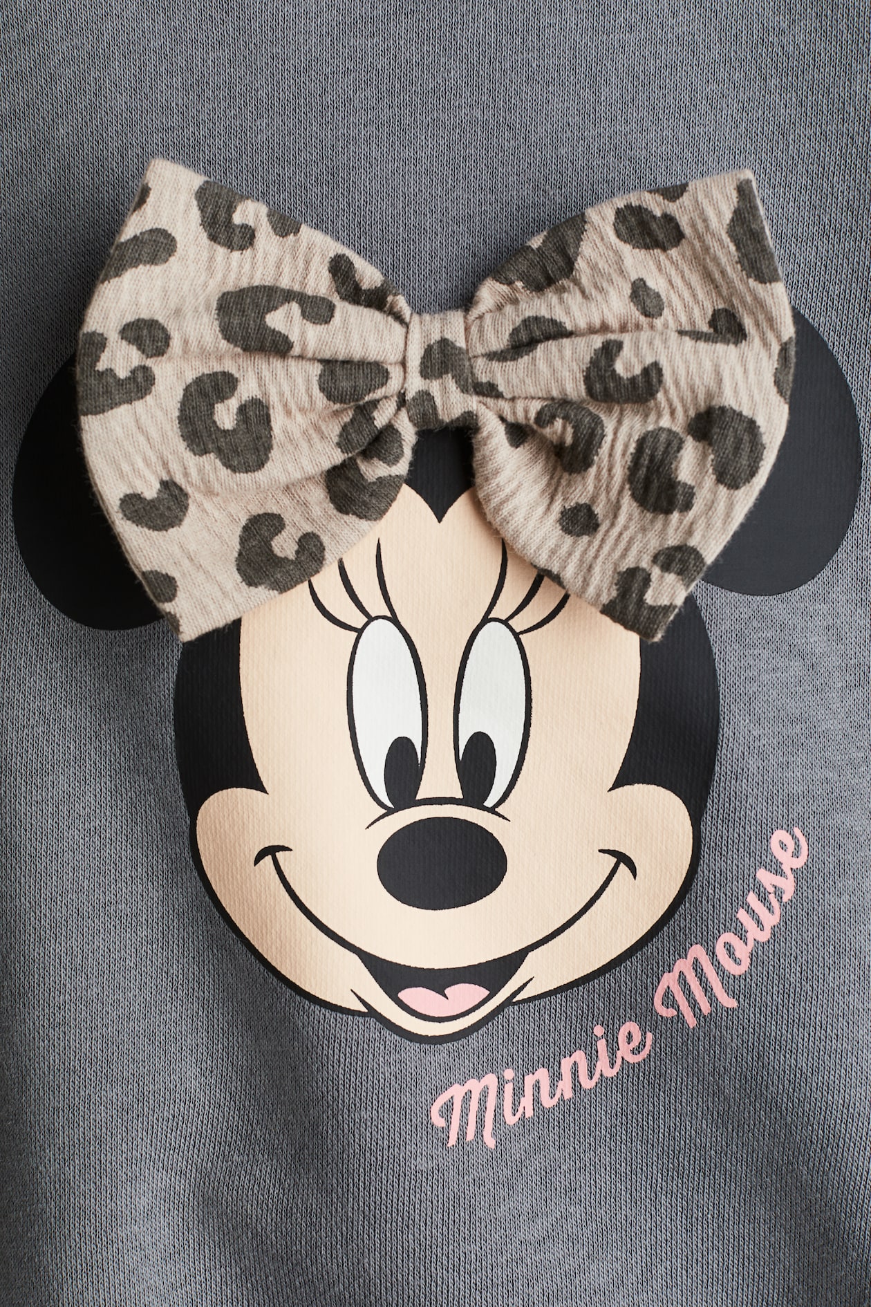 Dark gray/Minnie Mouse Printed Brushed-Inside Sweatshirt for kids | H&M CA