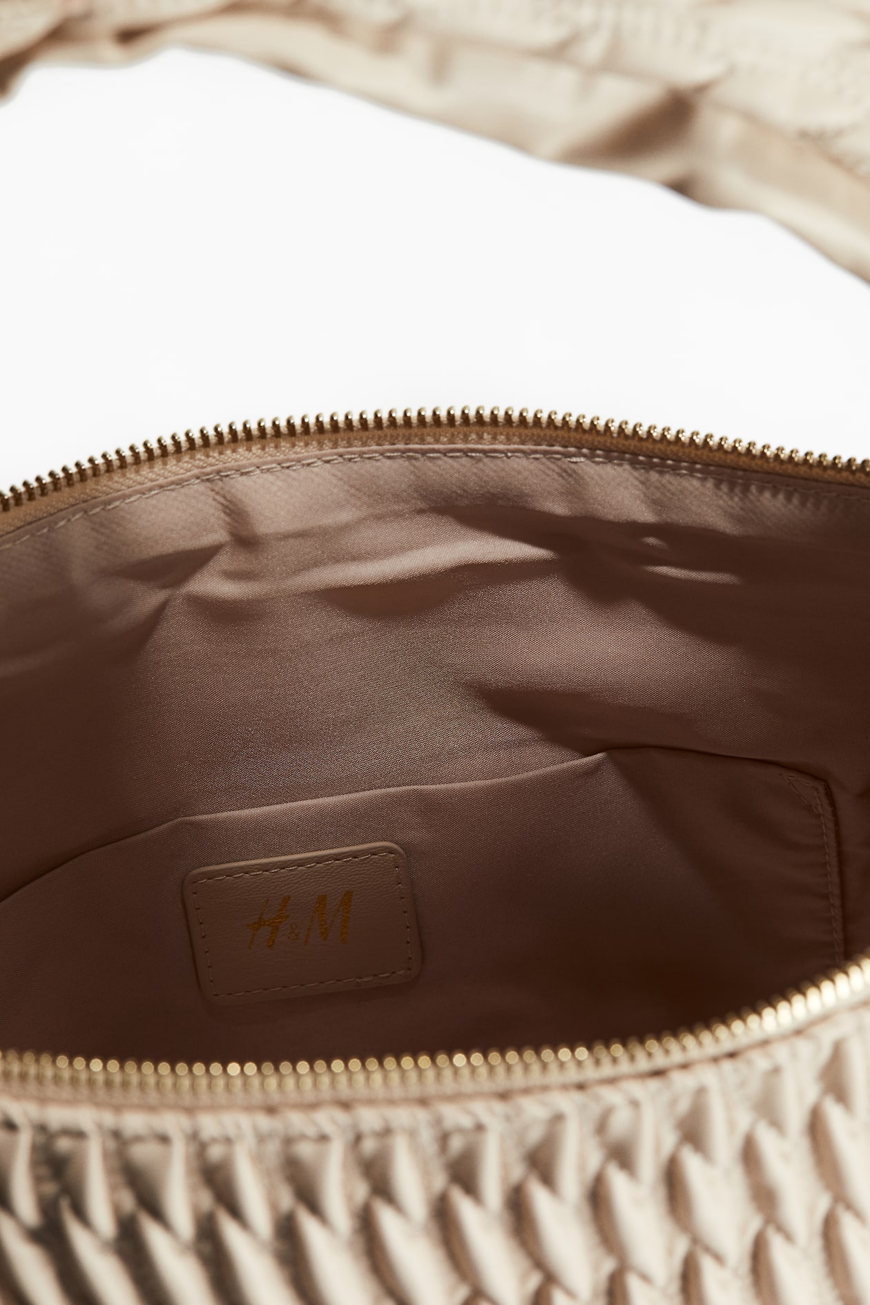 Women's Beige Quilted Shoulder Bag | H&M CA