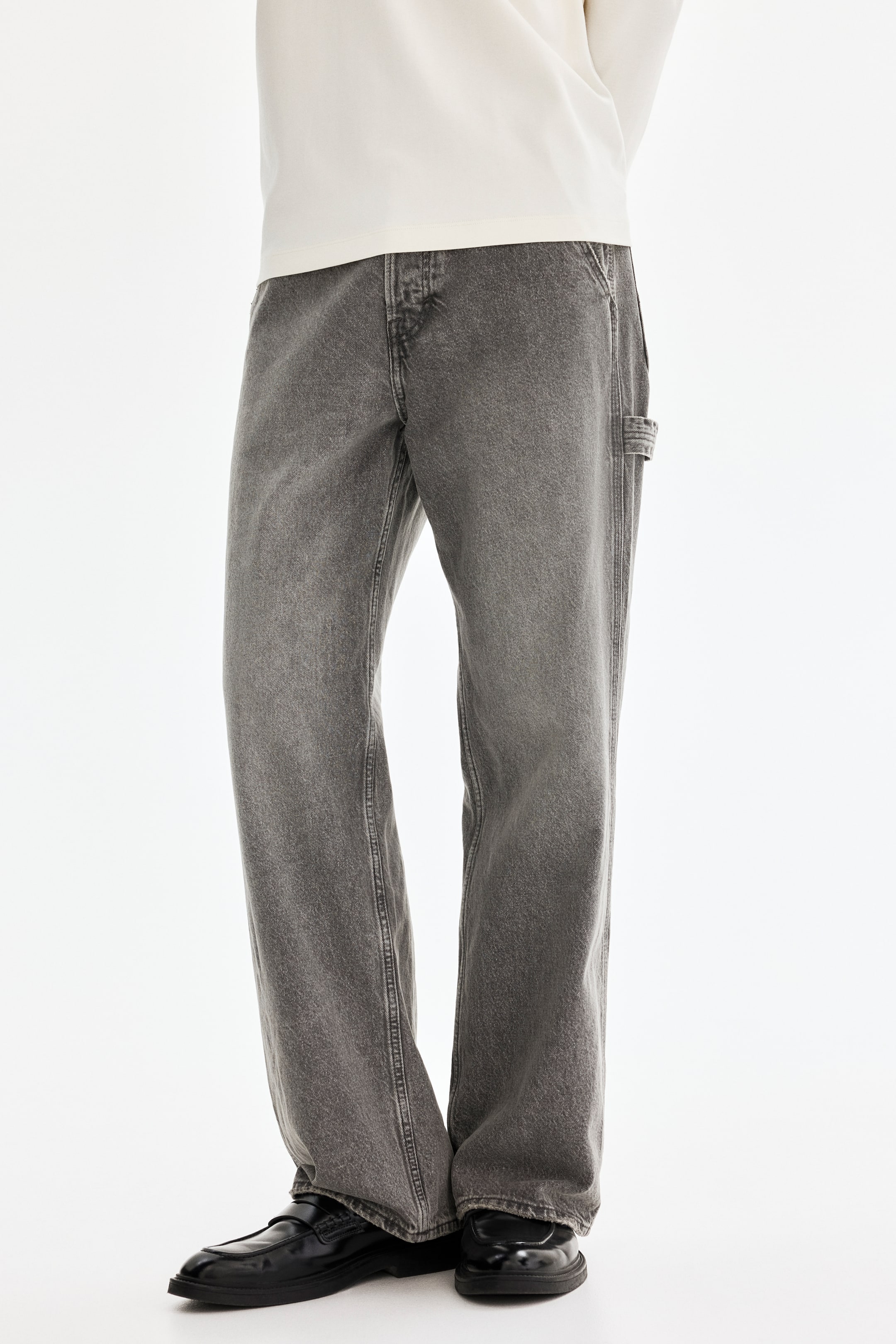 Loose Carpenter Jeans - Gray - Men | H&M PH