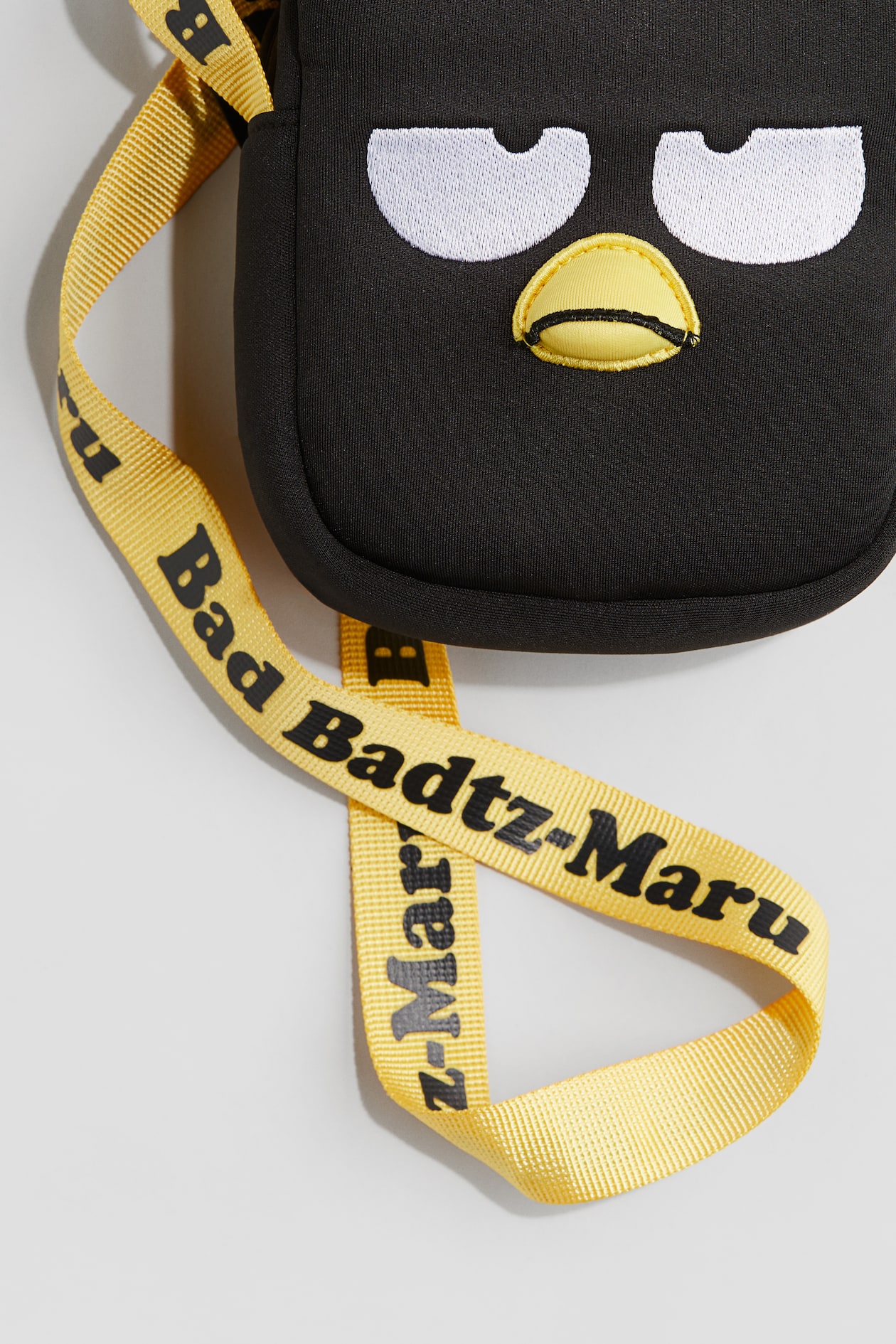 Appliquéd Scuba Crossbody Bag - Black/Bad Badtz-Maru - Kids | H&M US