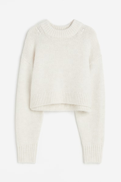 Women's Natural white Short Sweater | H&M US