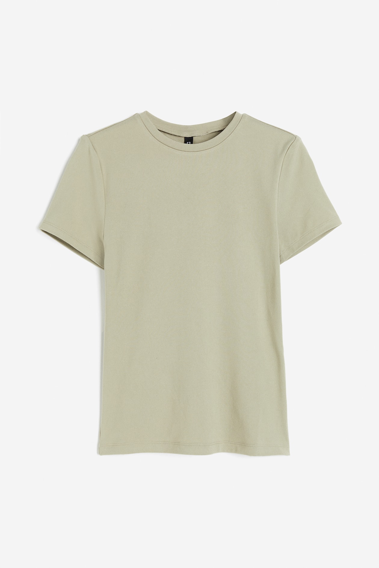 Playera entallada - Verde caqui claro - Ladies | H&M MX