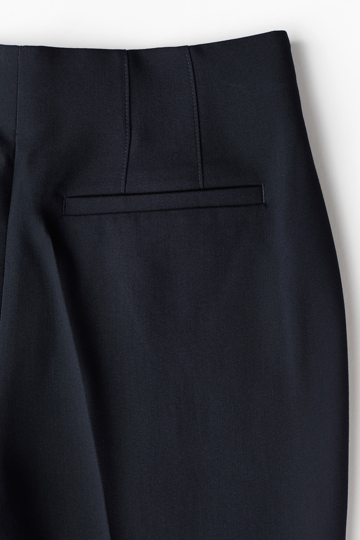 Women's Navy blue Ankle-length cigarette trousers | H&M IN