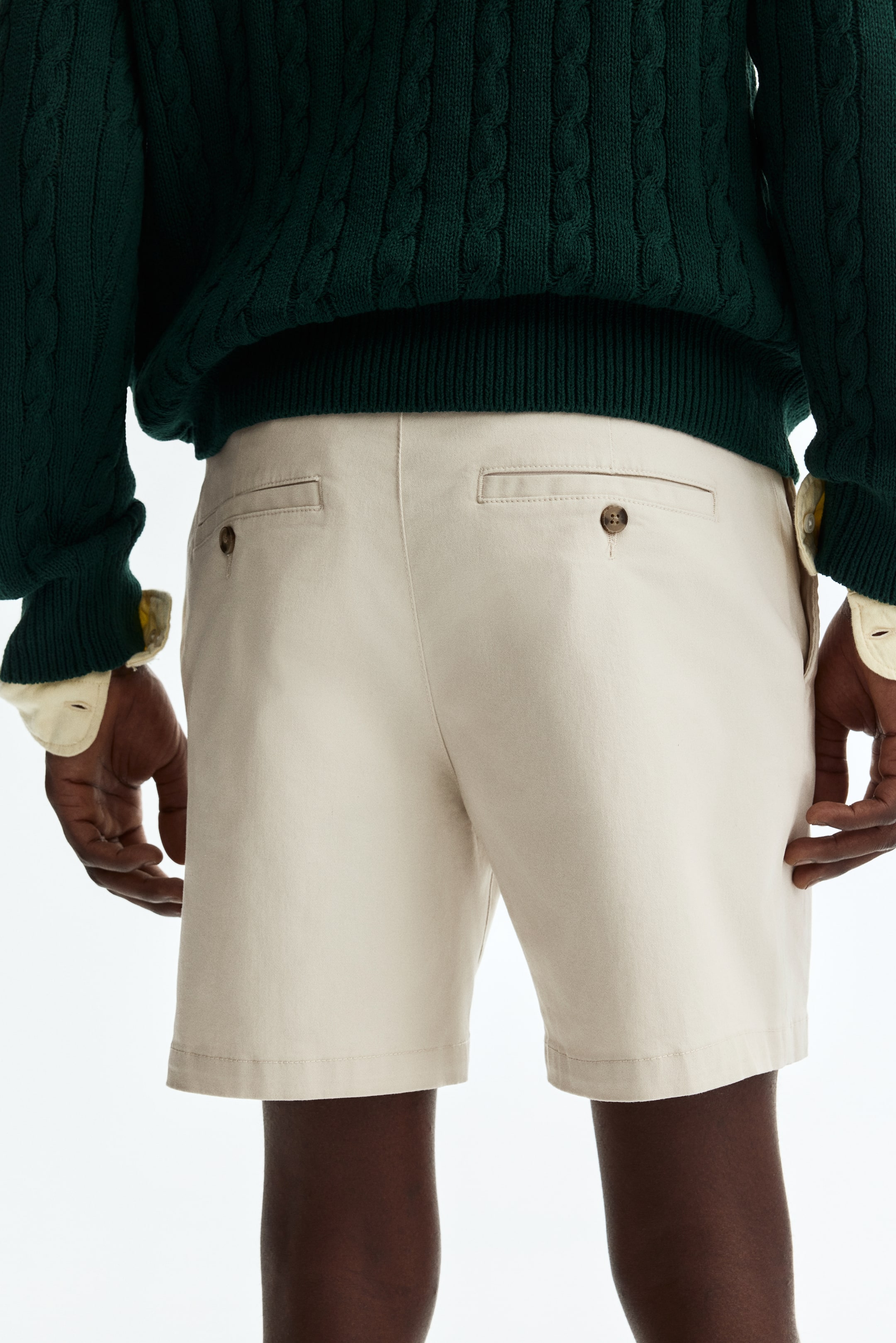 Men’s Light beige Regular-Fit Cotton Chino Shorts | H&M US