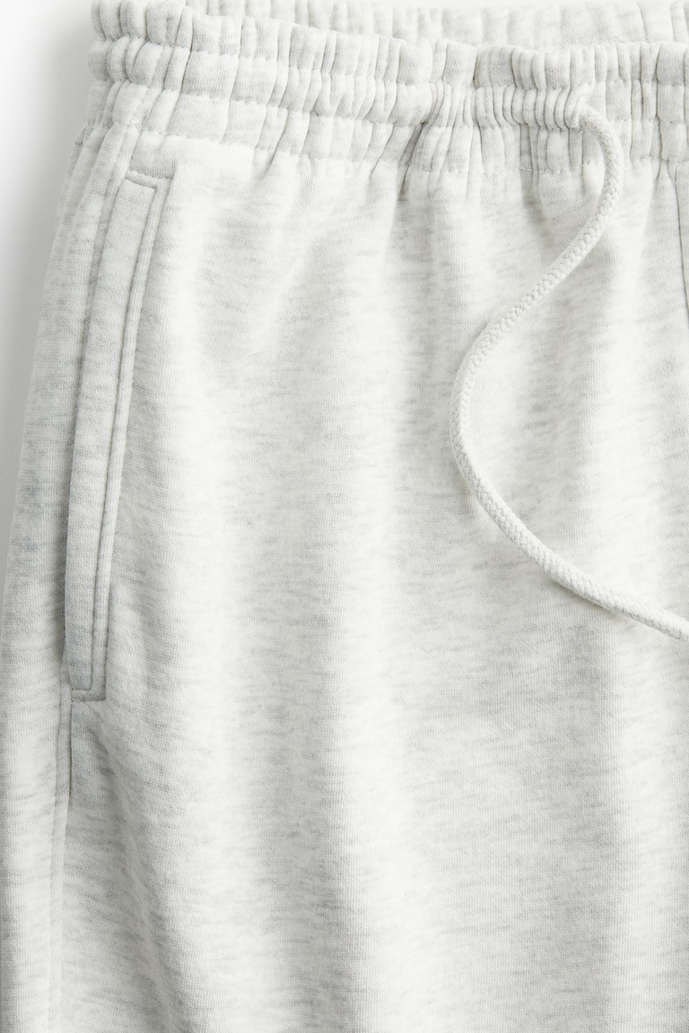 Women's Light grey marl High-waisted joggers | H&M GB