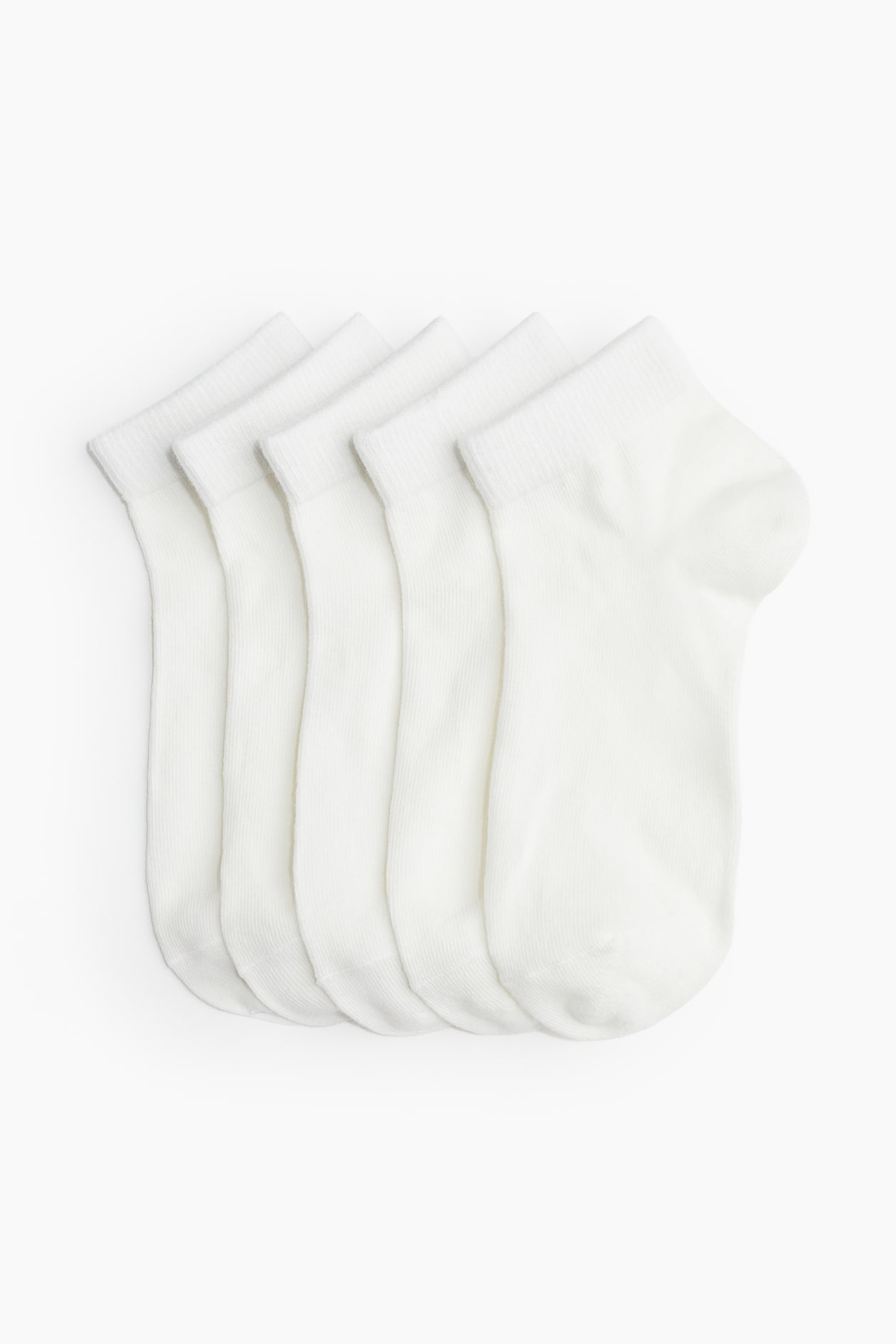 5-pack ankle socks - White - Ladies | H&M GB