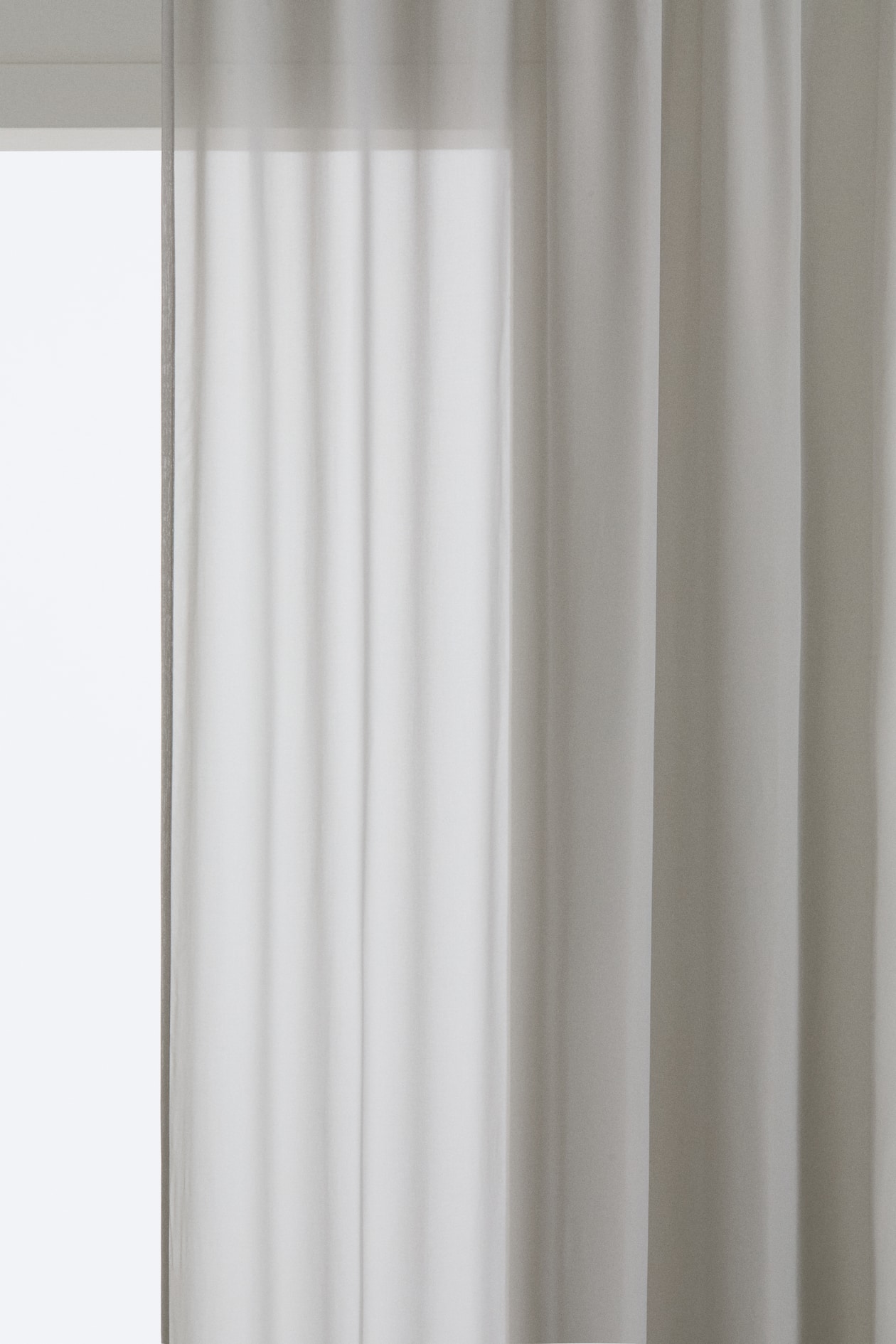 Lot de 1 rideau long et large - Gris clair - HOME | H&M BE