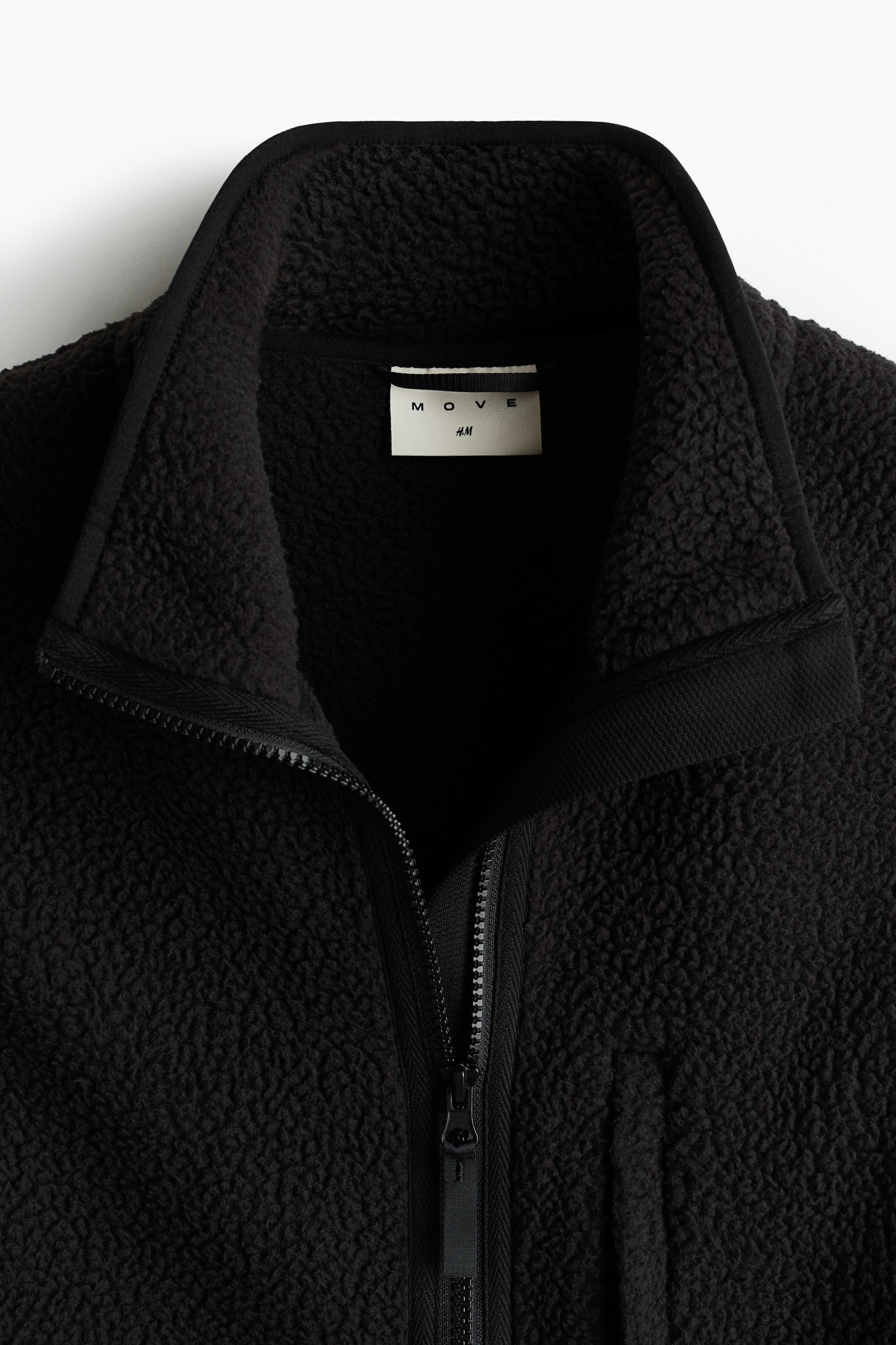 Regular Fit Teddy Sports gilet - Black - Men | H&M IN