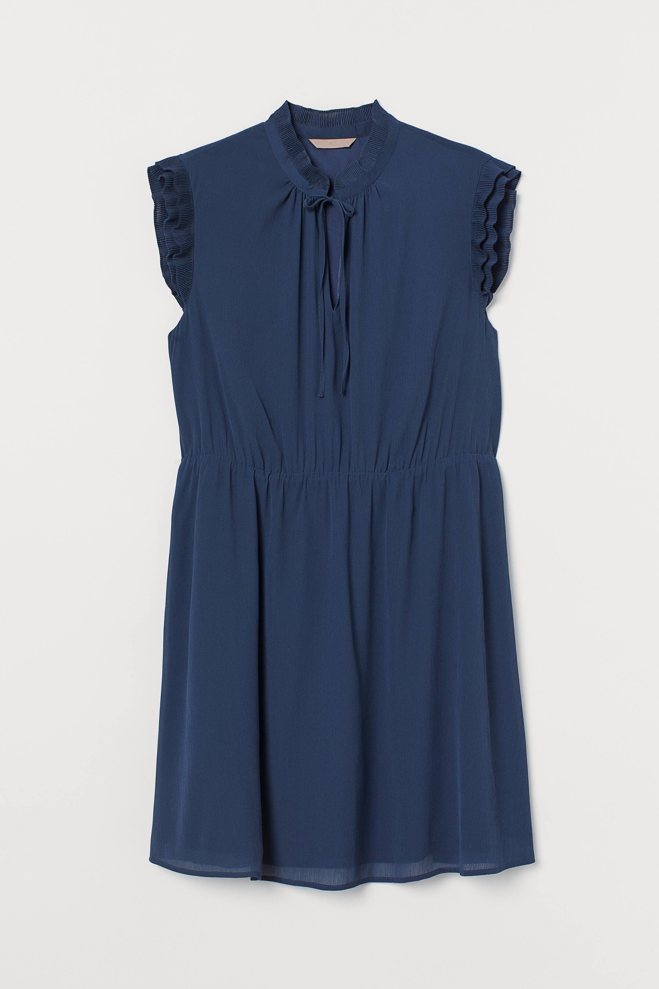 H&M+ Σιφόν φόρεμα - Σκούρο μπλε - Ladies | H&M GR