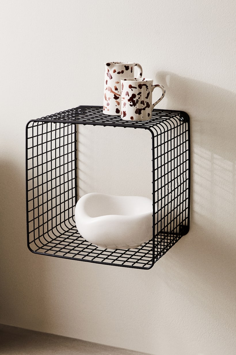 Metal wire wall shelf - Black - Home All | H&M GB