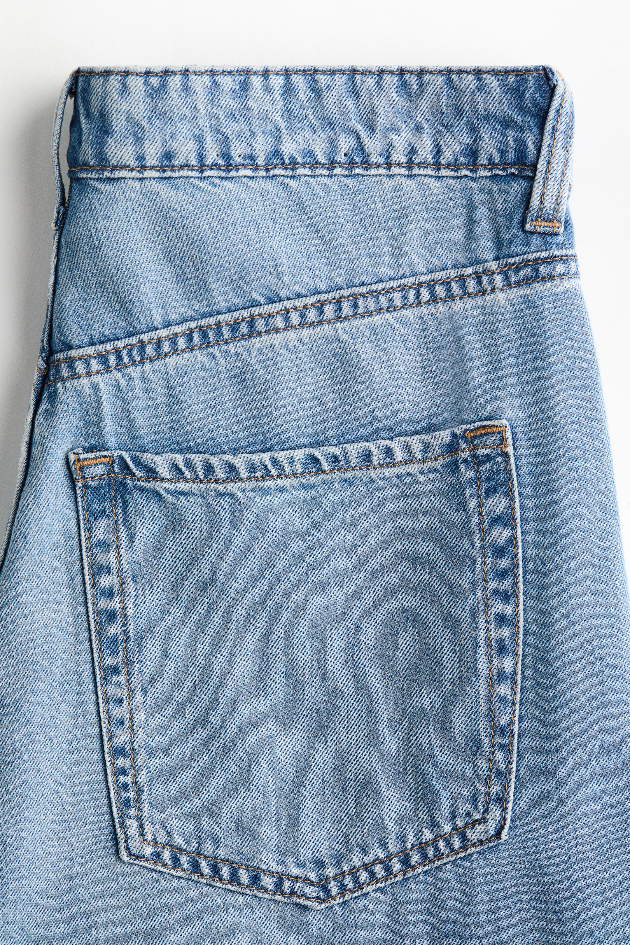 Wide High Waist Jeans - Denim blue - Ladies | H&M PH