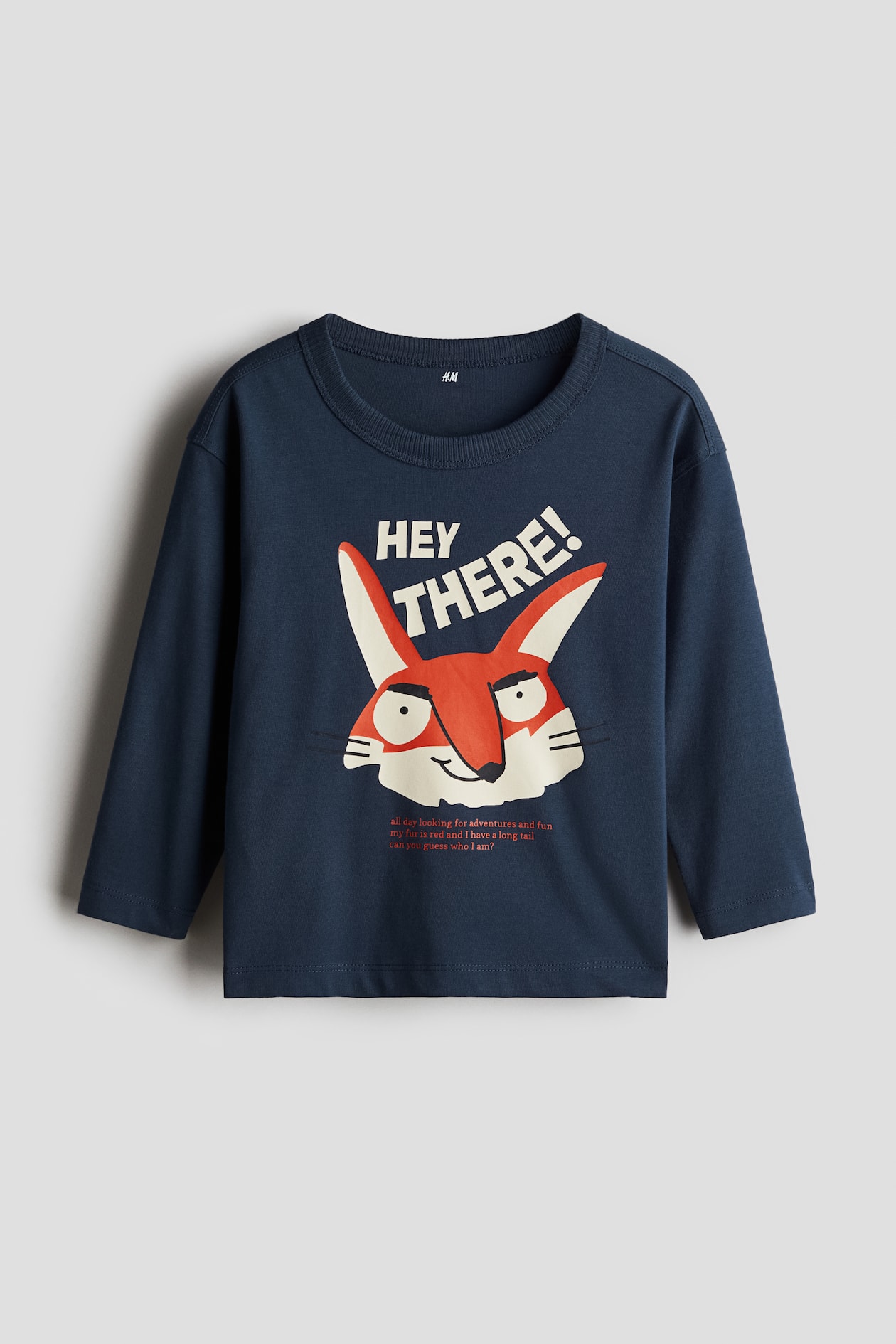 Langarmshirt - Dunkelblau/Hey there - Kids | H&M DE