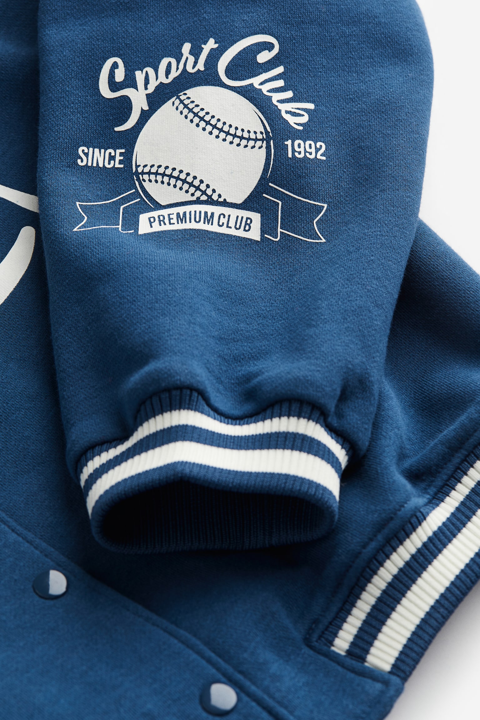 Blue/New York Oversized baseball jacket for kids | H&M MY