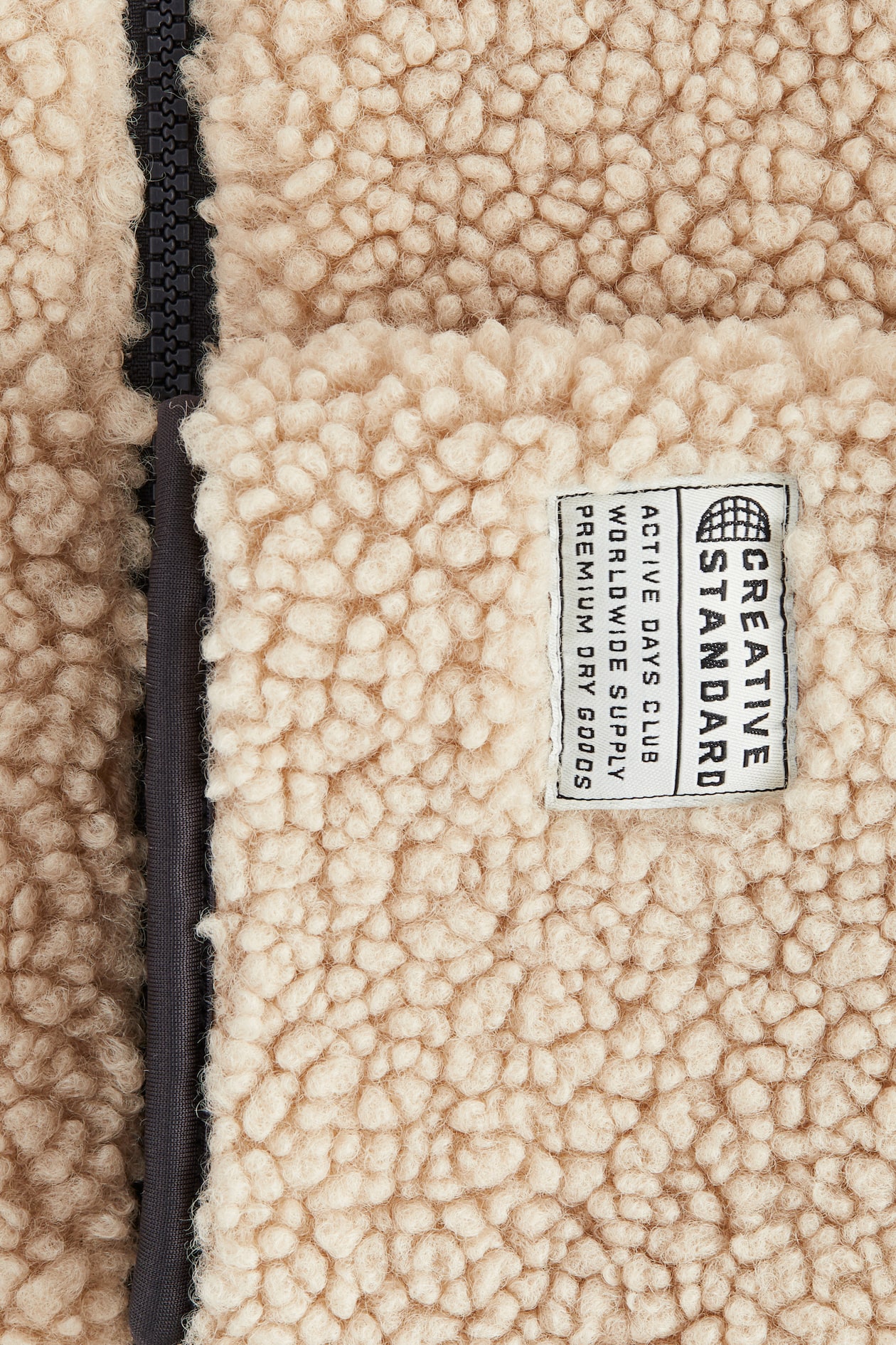 Beige Teddy Fleece Jacket for kids | H&M CA