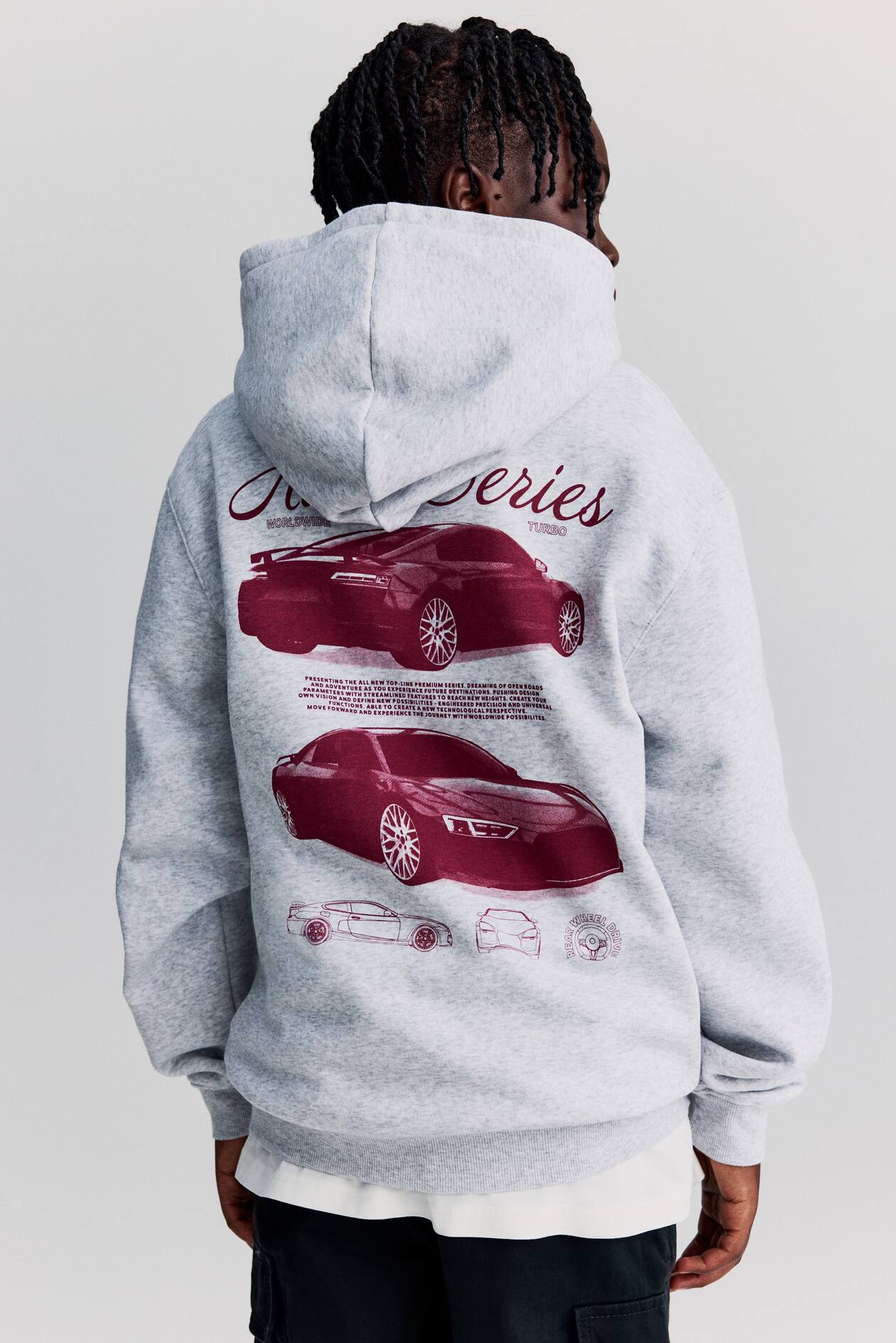 Gray melange/cars Hoodie for kids | H&M US