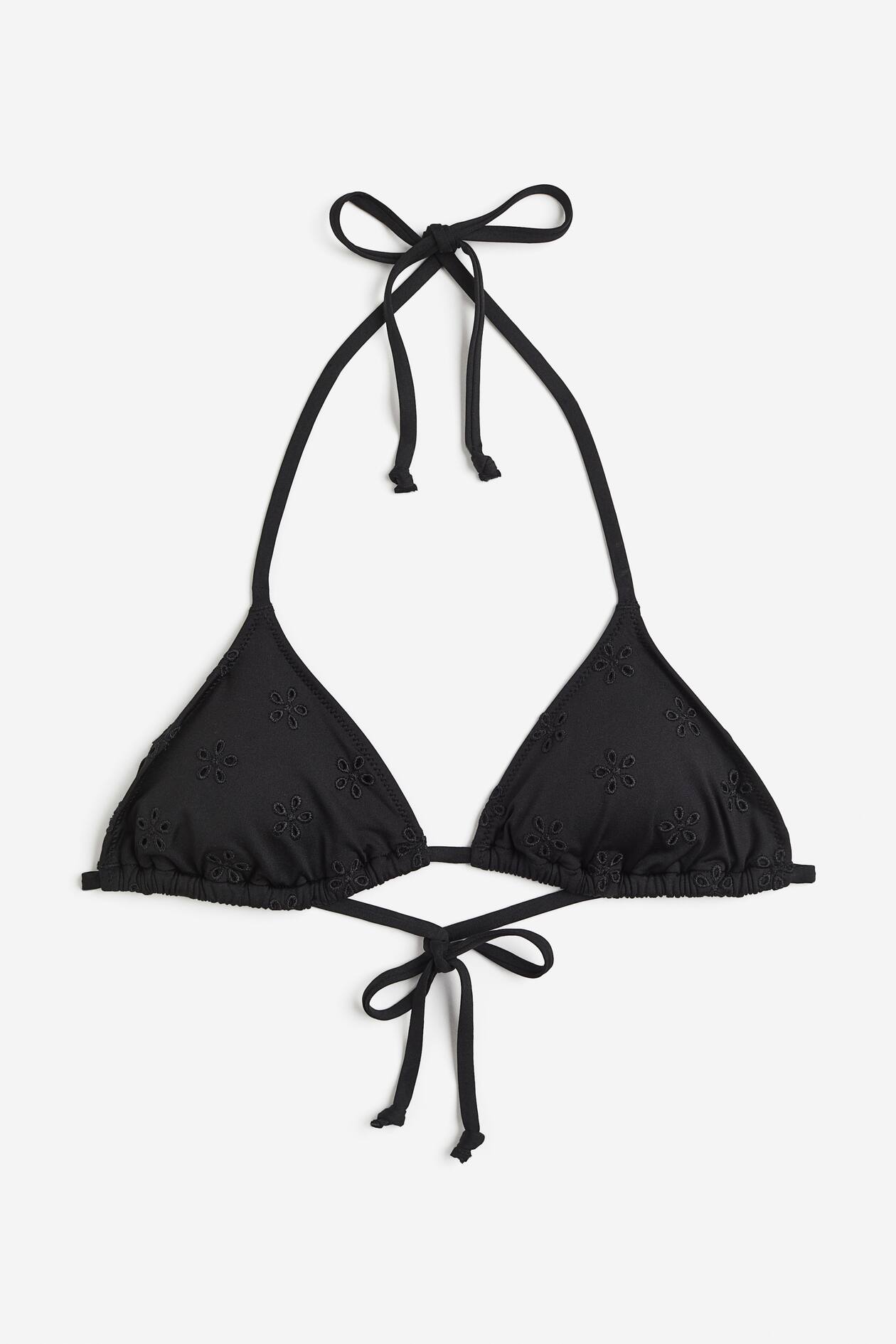 Padded Triangle Bikini Top - Black - Ladies | H&M US
