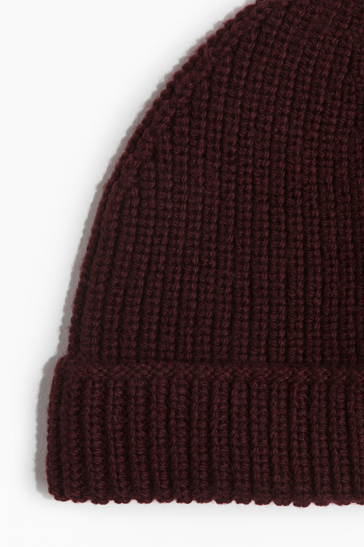 Women's Burgundy Rib-Knit Beanie | H&M US