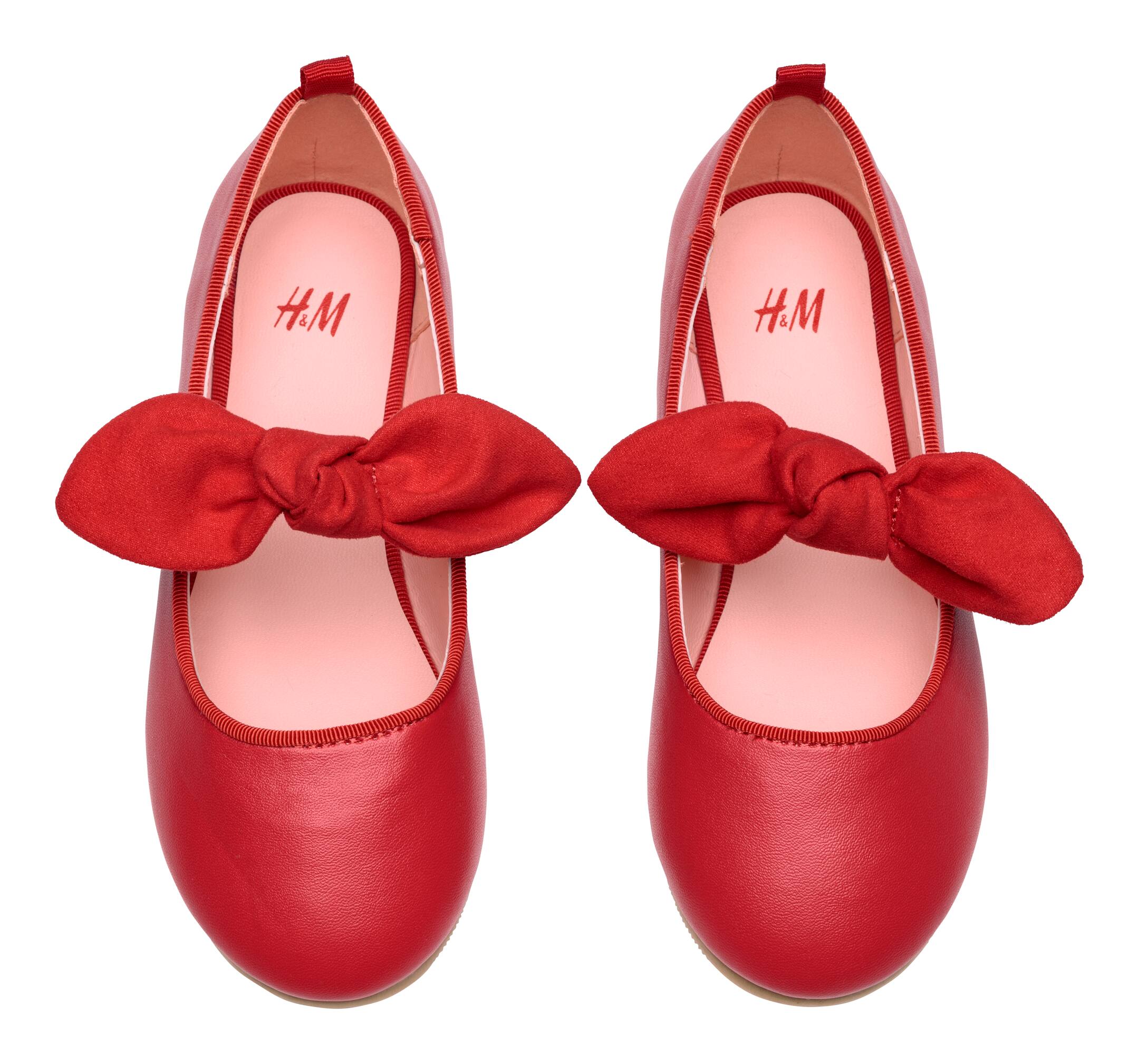 Ballerinaskor - Utan klack - Röd - BARN | H&M SE