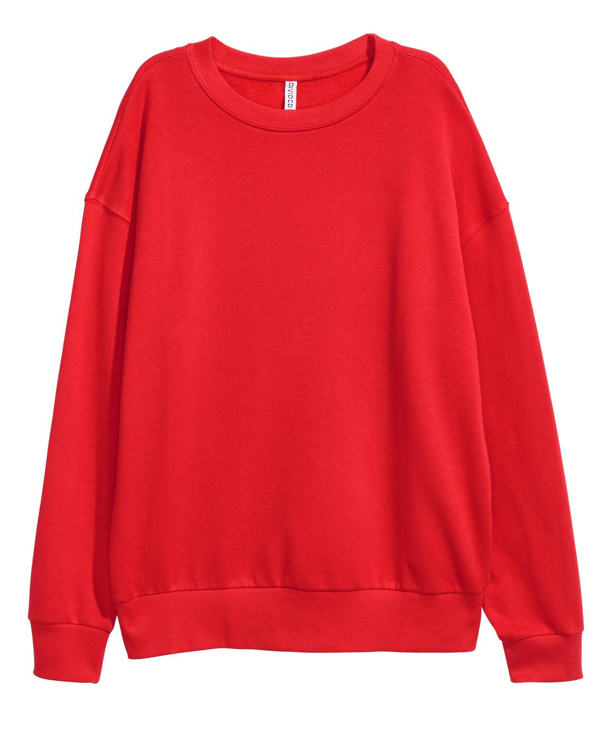 Oversized sweatshirt - Bright red - Ladies | H&M GB