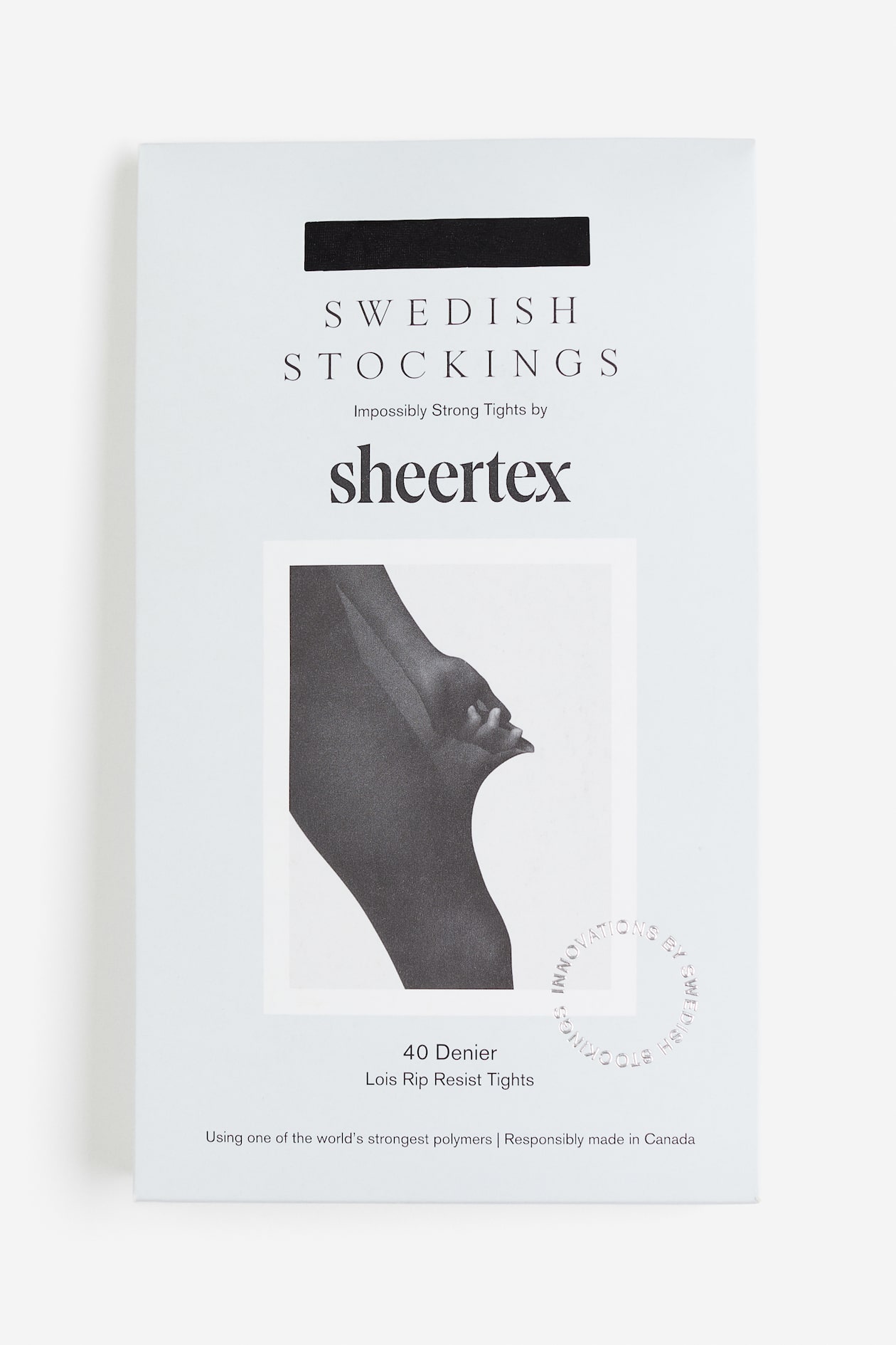 Lois Rip Resistant Strømpebukser 40 Den - Schwarz - Swedish Stockings ...