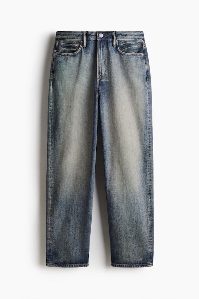 Houston Loose Jeans - Dark denim blue - Men | H&M US
