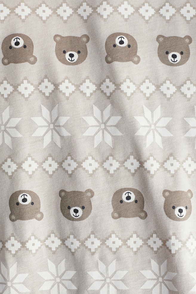 Light beige/Bears Patterned sleepsuit for kids | H&M GB