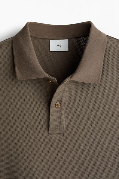 Men’s Brown Slim Fit Polo Shirt | H&M CA