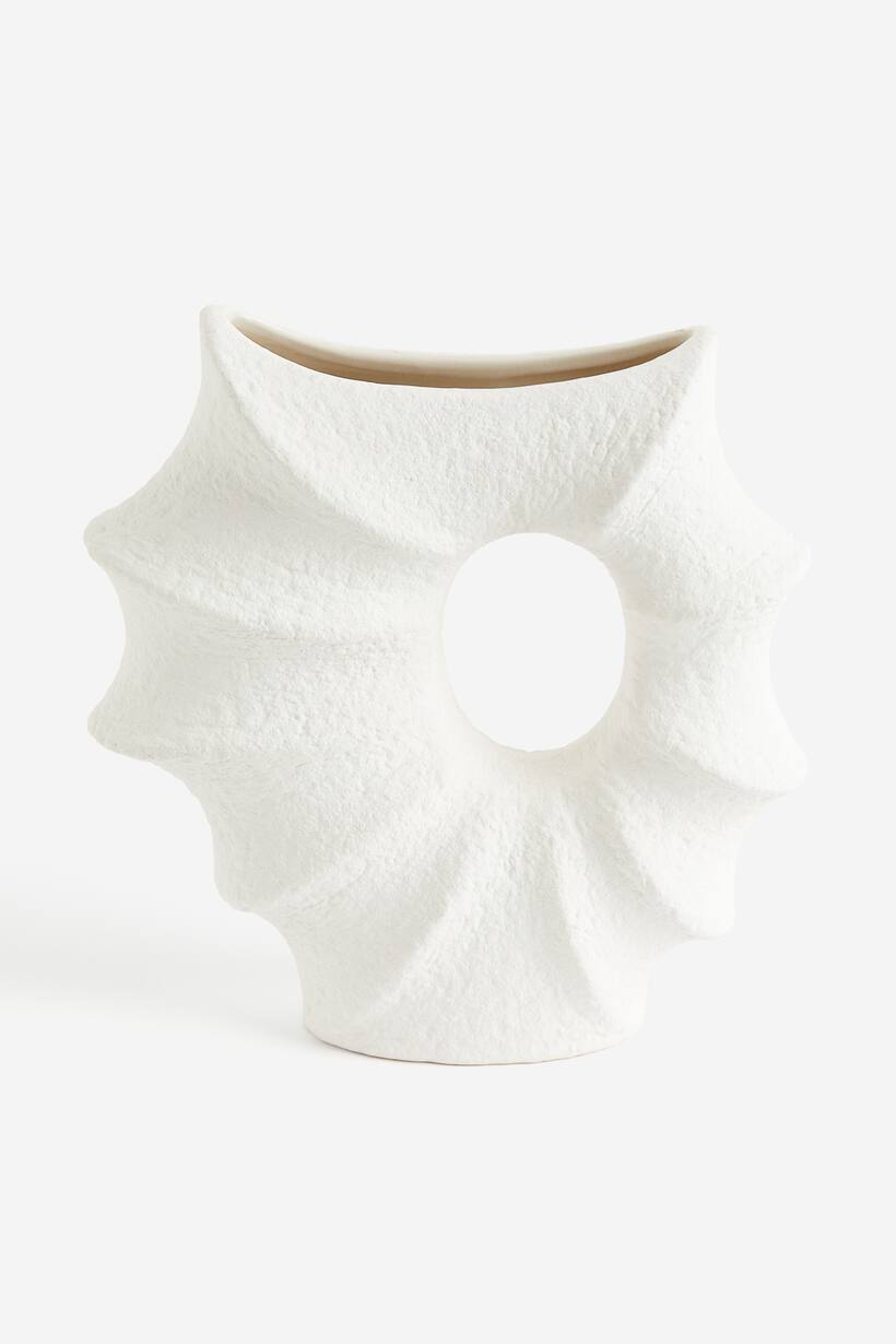 White Stoneware vase at H&M Home | H&M GB