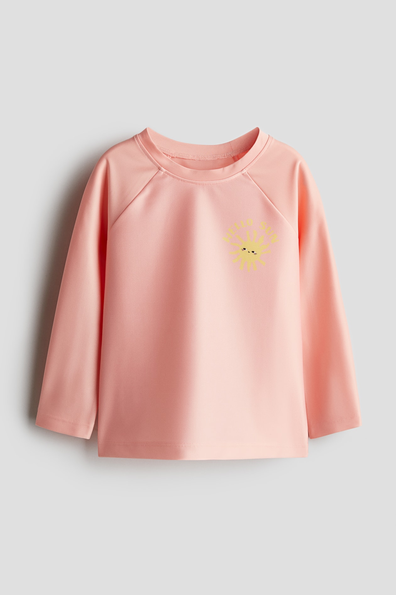 UPF 50 Design Detail Rashie - Peach pink/Sun - Kids | H&M AU