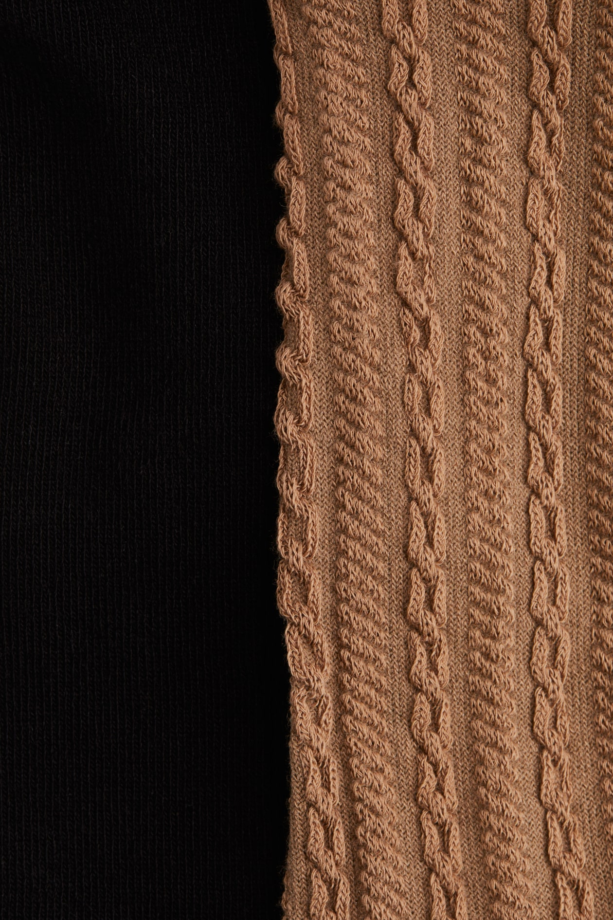 2-pack fine-knit tights - Black/Dark beige - Kids | H&M GB