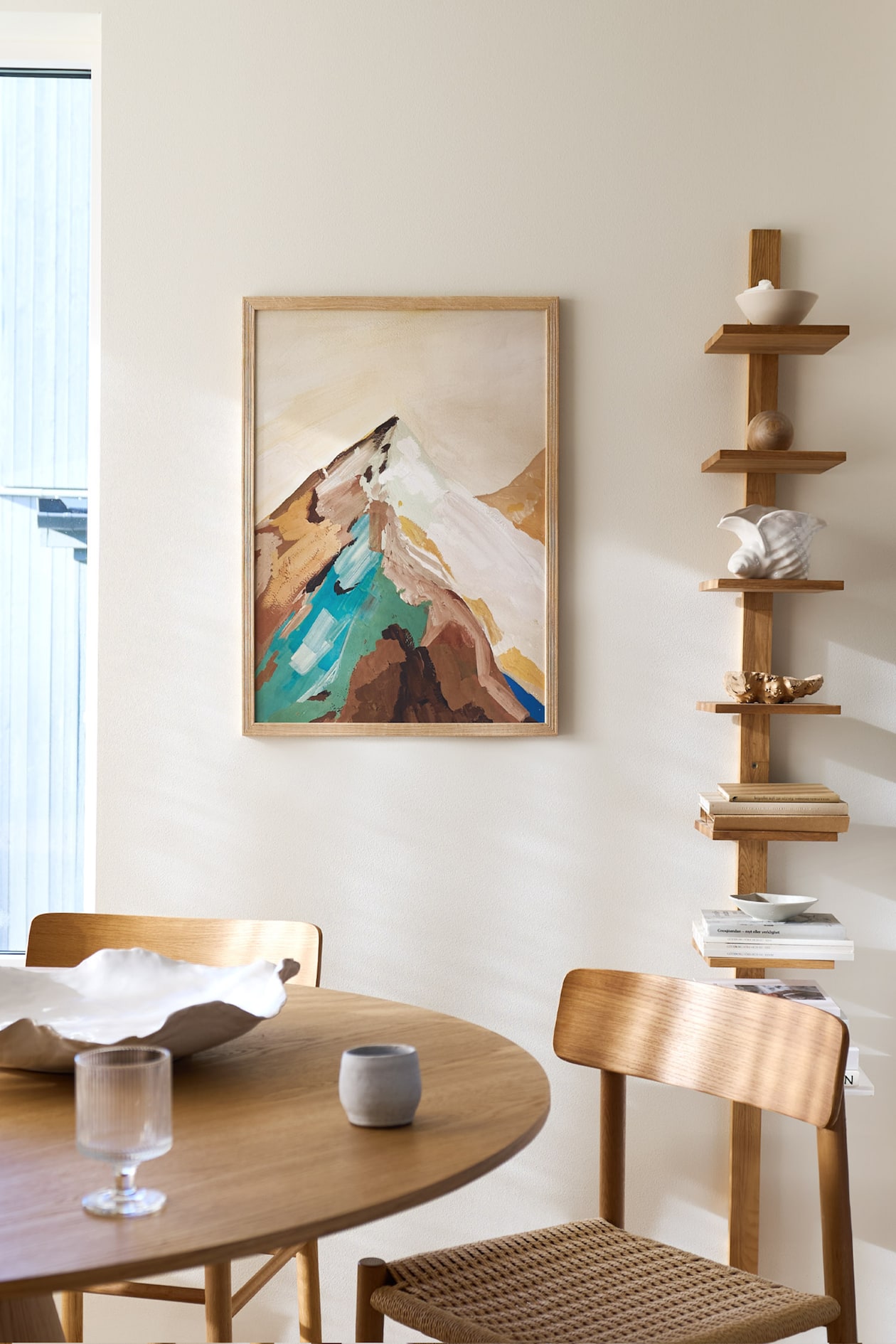 Ribbed Picture Frame - Oak - Postery - HOME | H&M BE