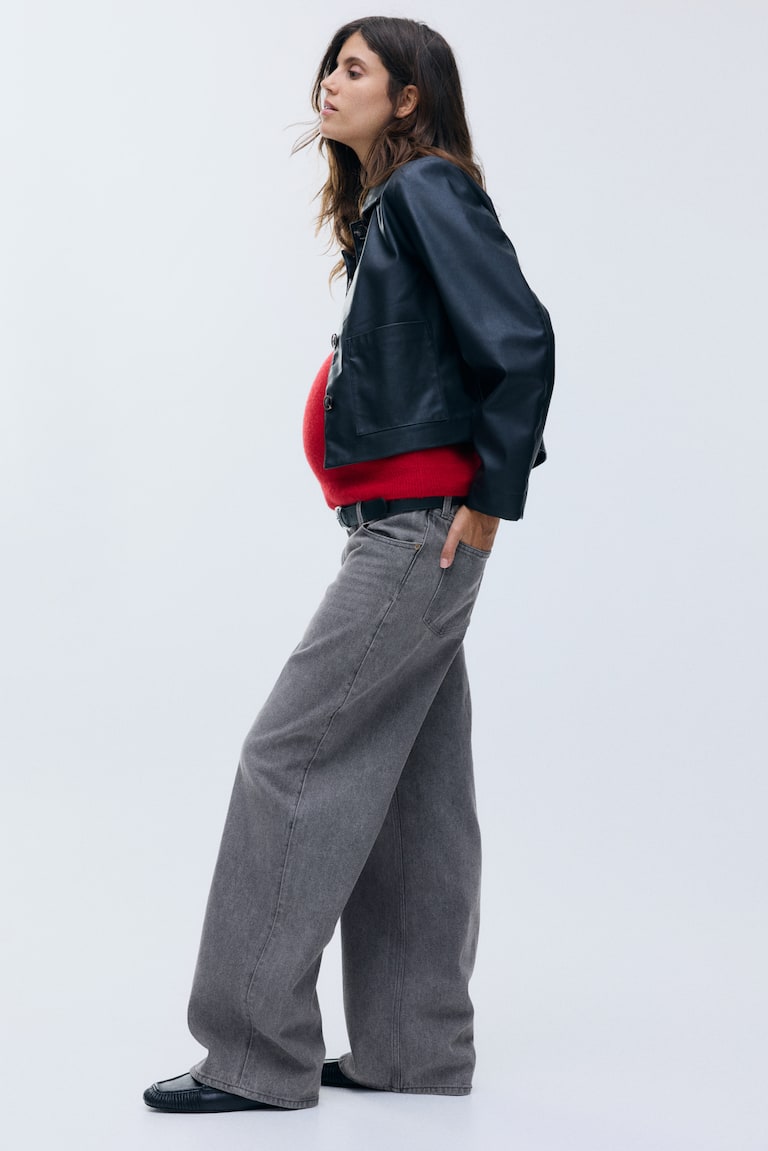 MAMA Jean large Before & After - Gris denim - FEMME | H&M FR