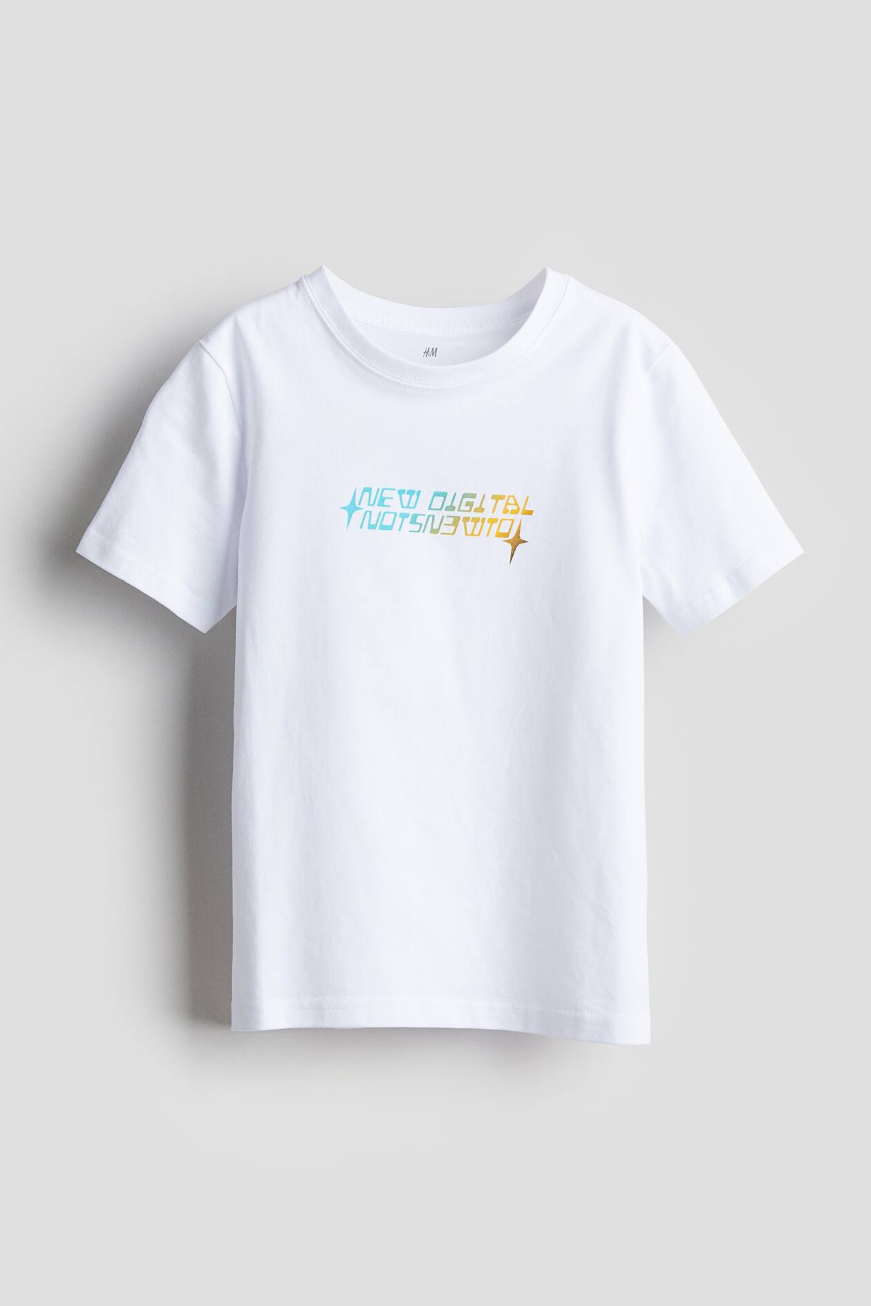 Printed T-shirt - White/New Digital - Kids | H&M US