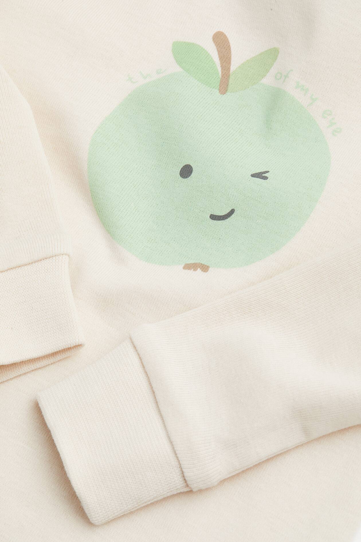 2-pack Cotton Pajamas - Light beige/apple - Kids | H&M US