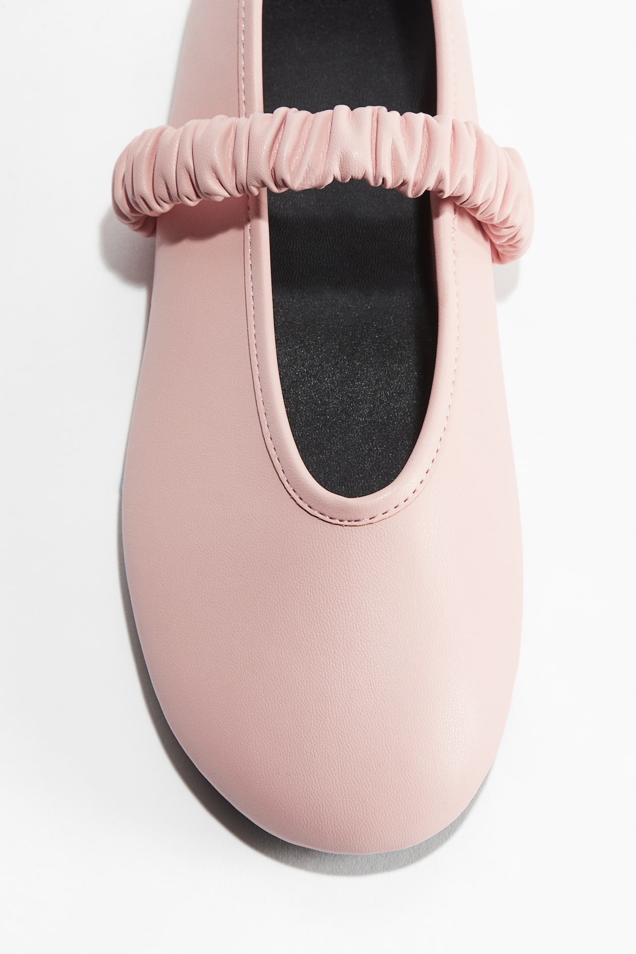 Women's Light pink Ballet Flats with Scrunchie Detail | H&M US