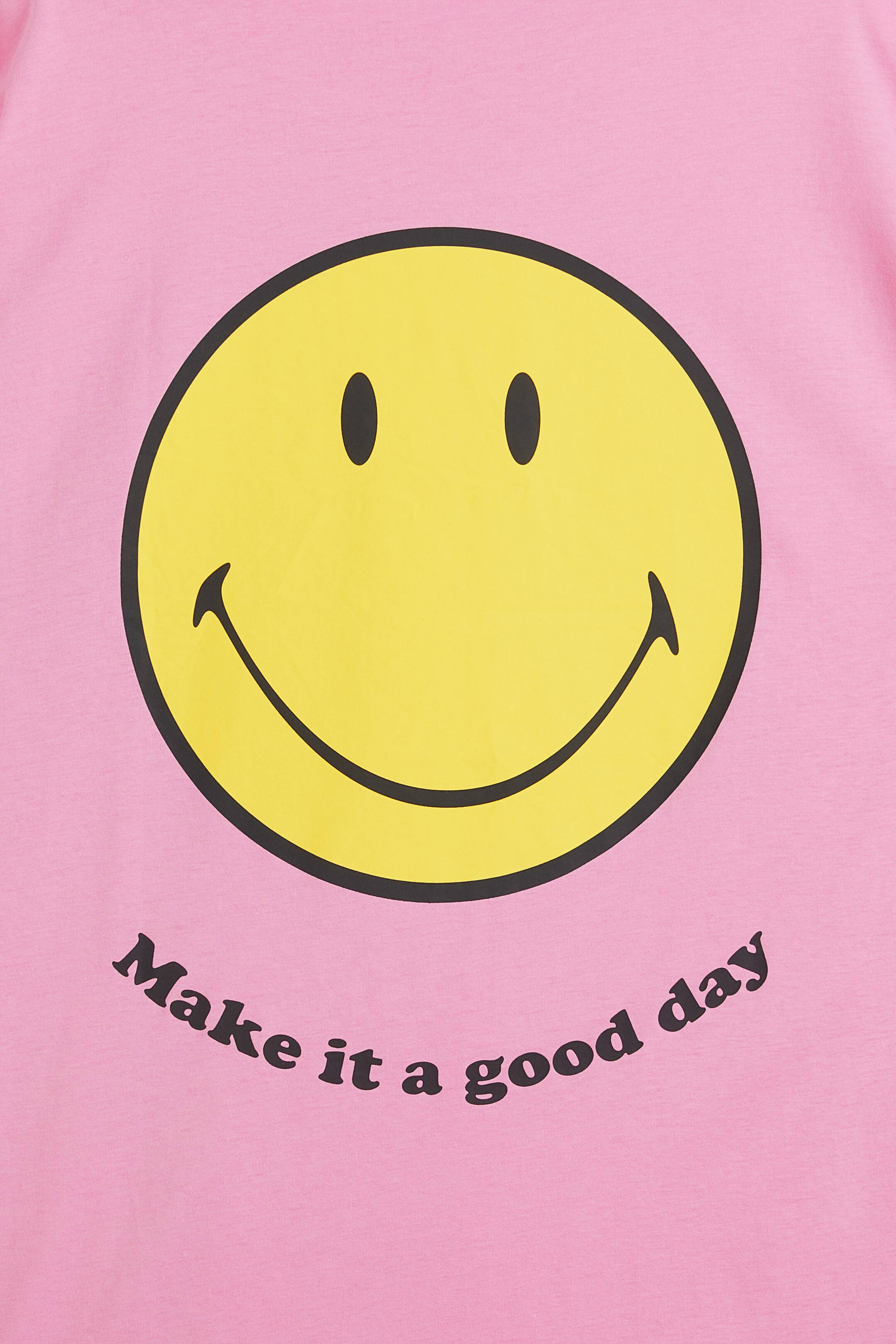 Cotton Nightgown - Light pink/Smiley® - Ladies | H&M CA