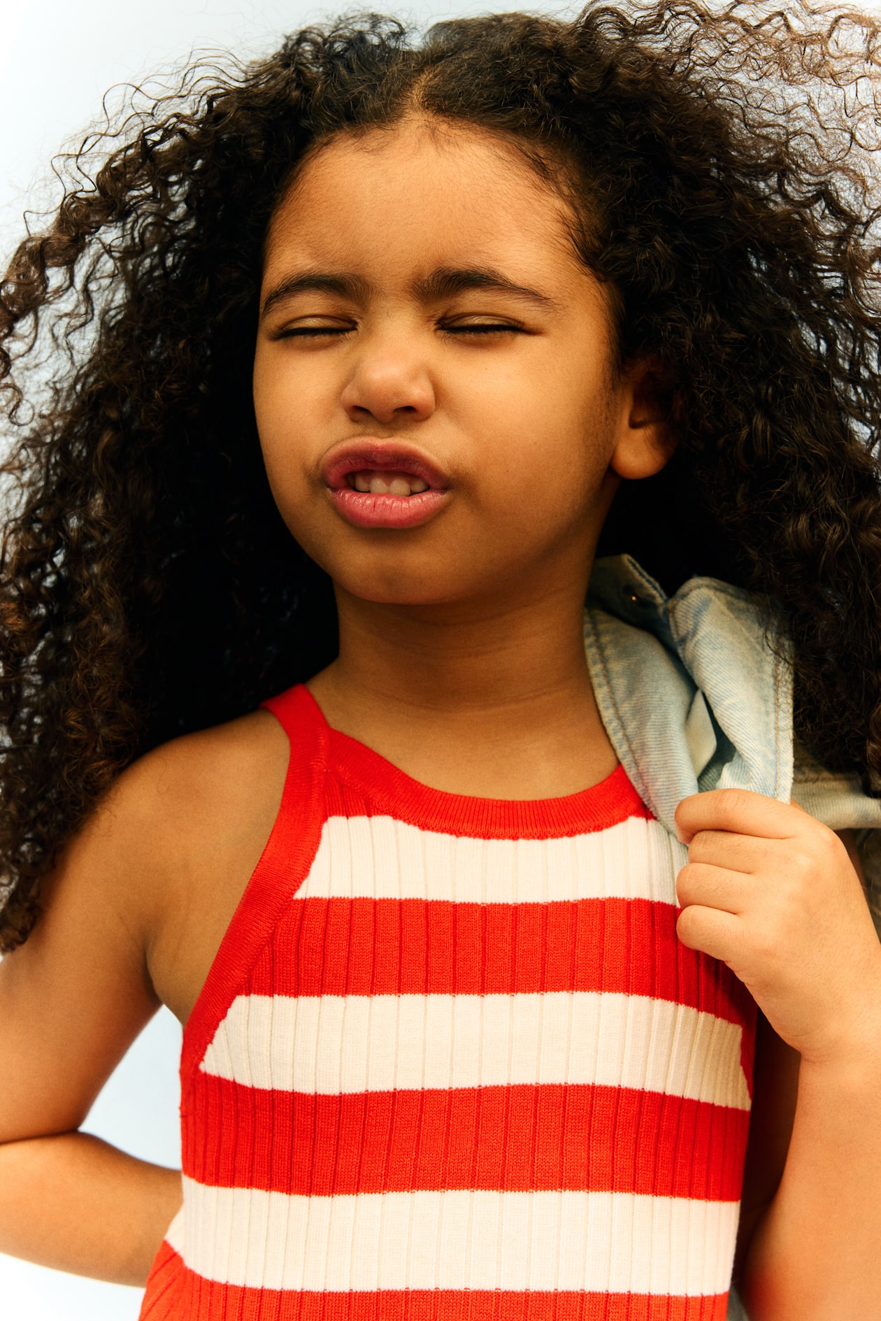 Bright red/striped 2-Piece Rib-Knit Set for kids | H&M CA