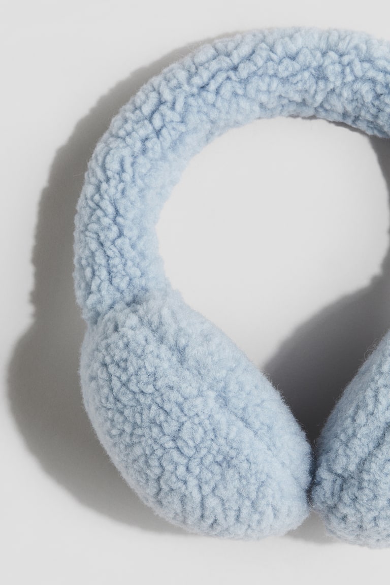 Teddy Fleece Earmuffs - Light blue - Kids | H&M US
