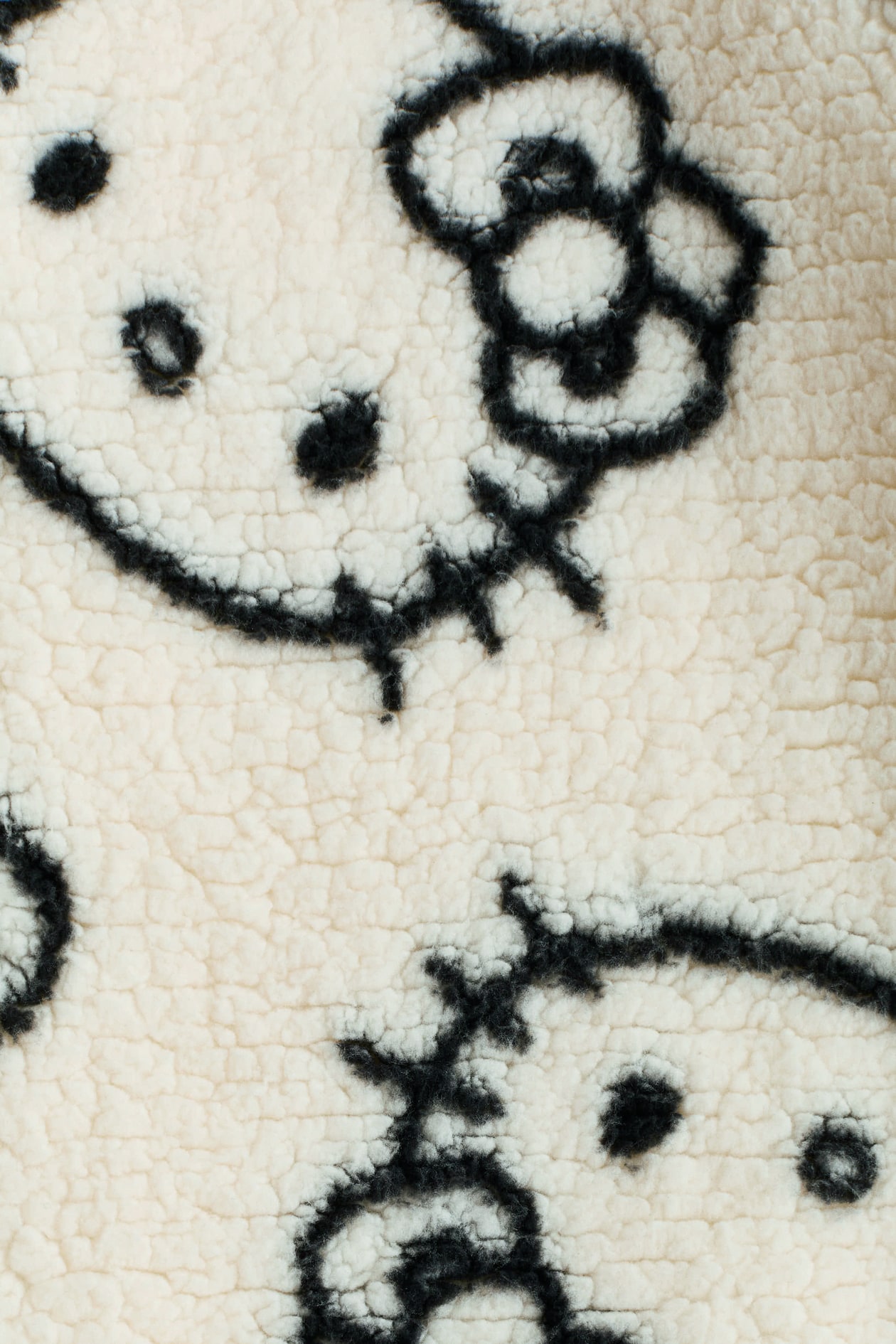 Cream/Hello Kitty Motif-detail teddy jacket for kids | H&M GB