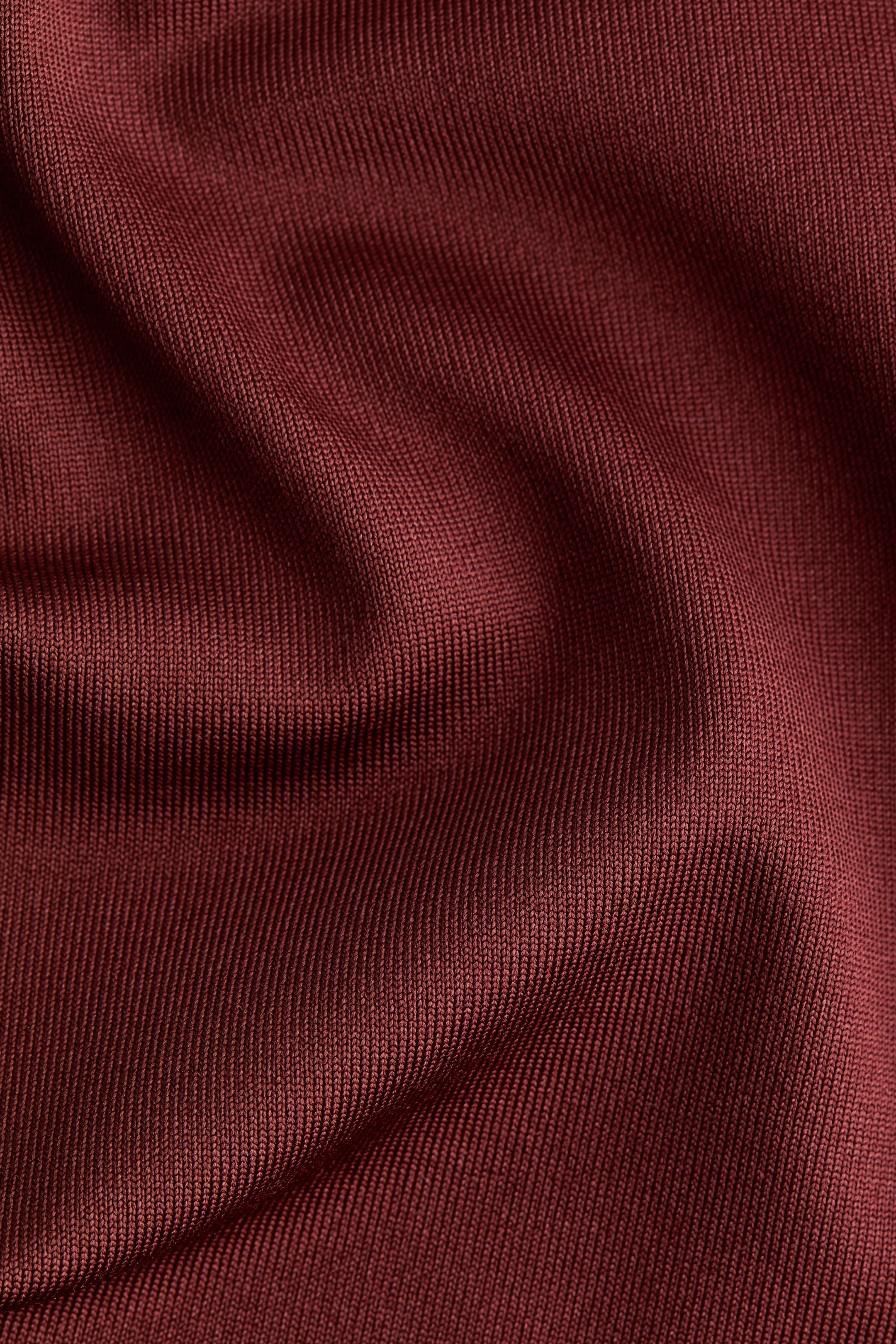 Tie-detail jersey dress - Rust brown - Ladies | H&M IN