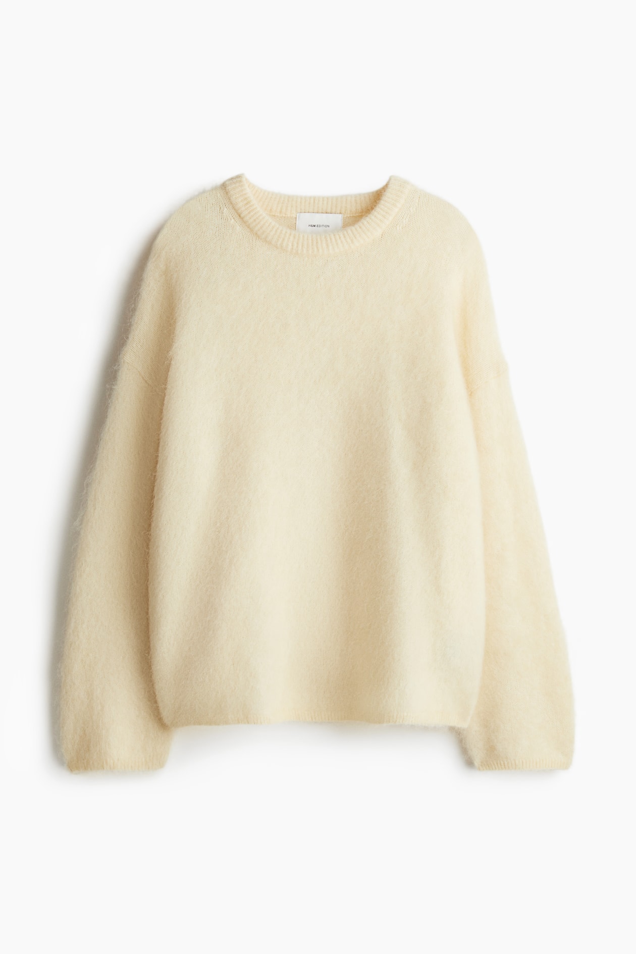 Oversized mohair-blend jumper - Light yellow - Ladies | H&M GB